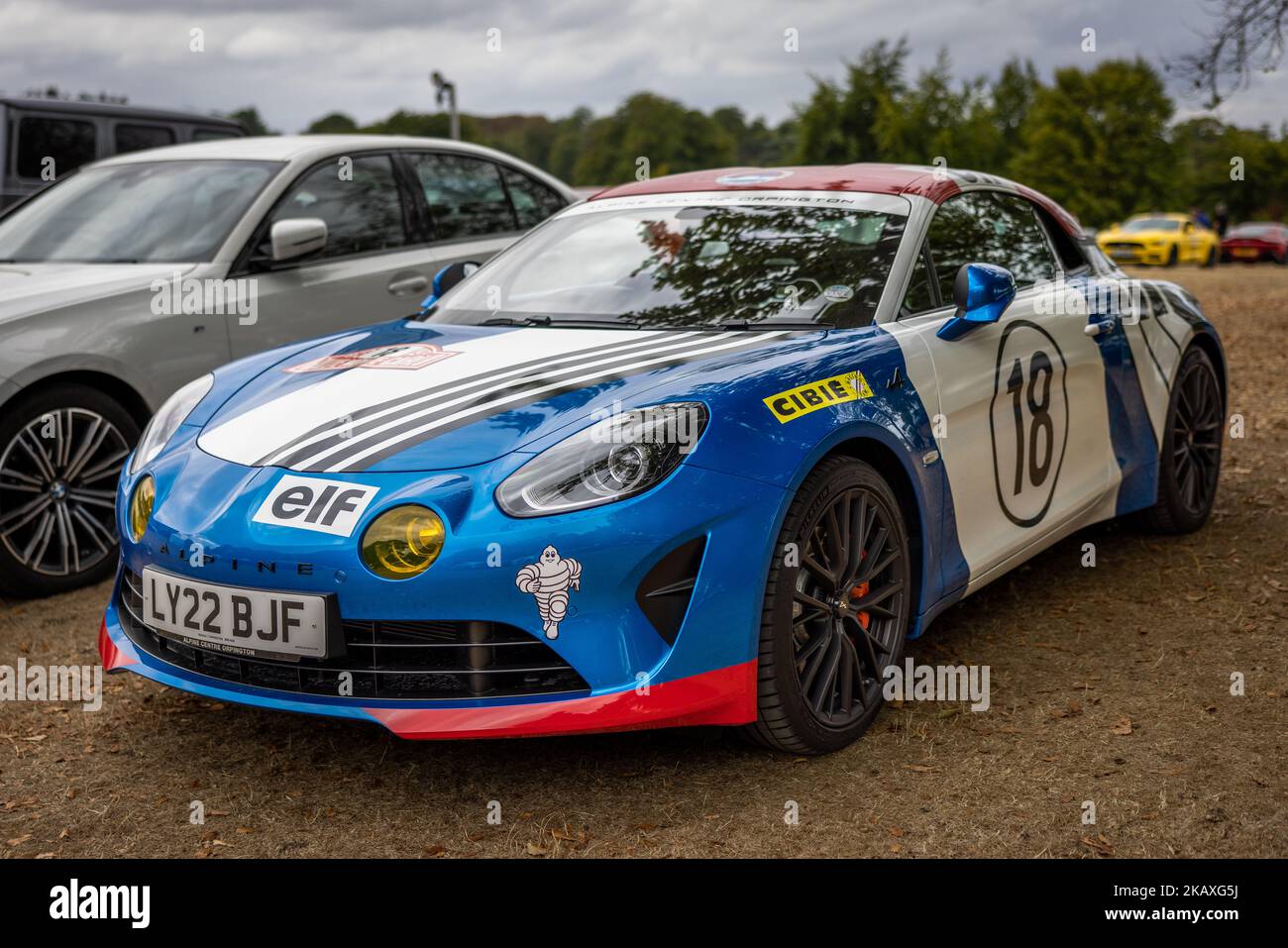 2022 Alpine A110s, on display at the Salon Privé Classic & Supercar ...
