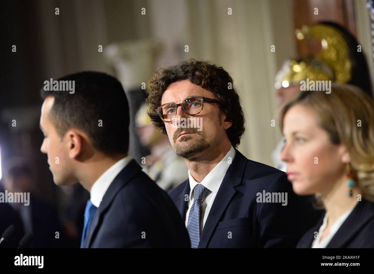 Danilo Toninelli at the end of the Consultations of the President of ...