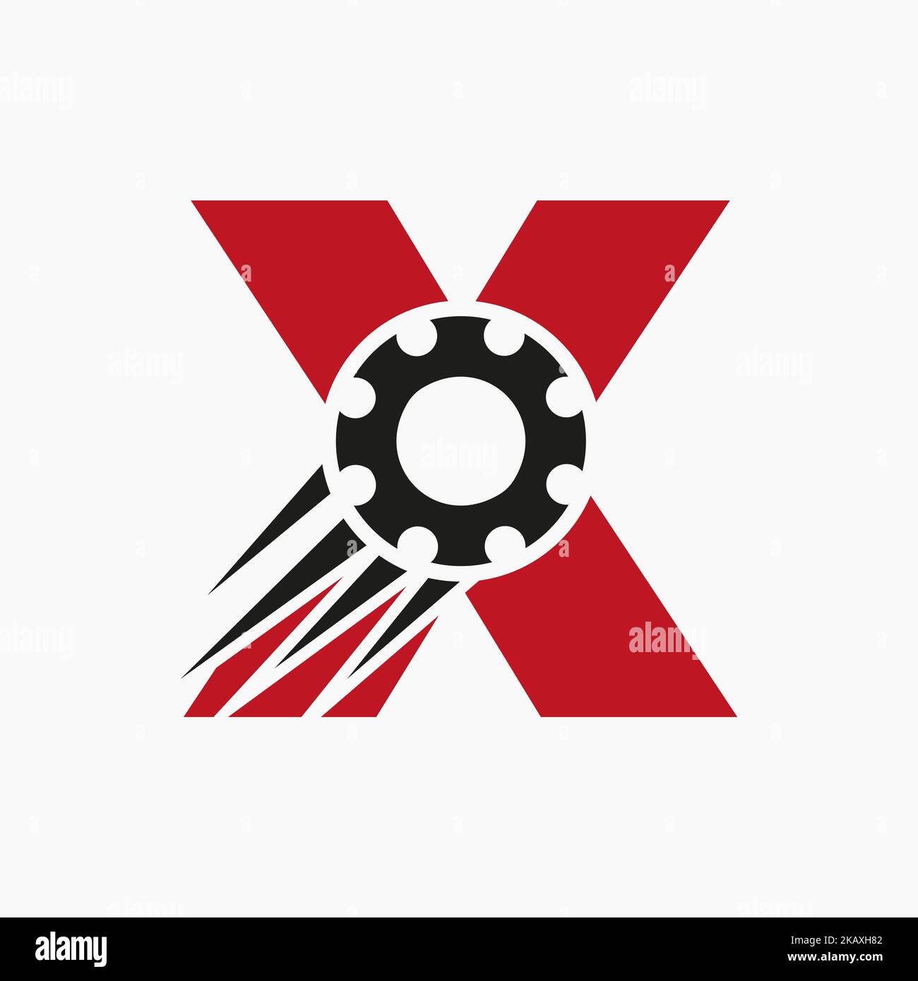 Letter X Gear Cogwheel Logo. Automotive Industrial Icon, Gear Logo, Car ...
