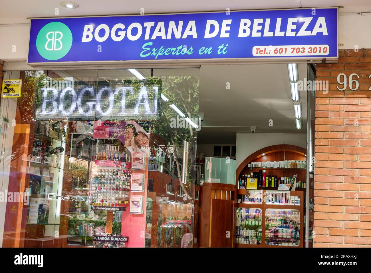 Bogota Colombia,El Chico Carrera 11,outside exterior front entrance,cosmetics store stores ...