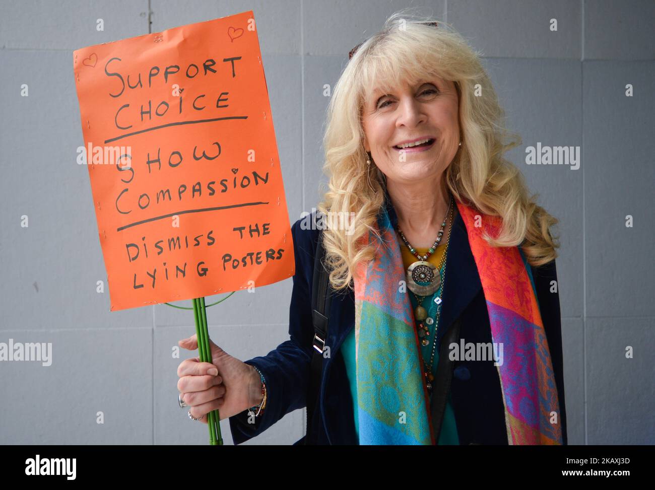 An activist Patricia Gorey attends a Rally for Equality, Freedom ...