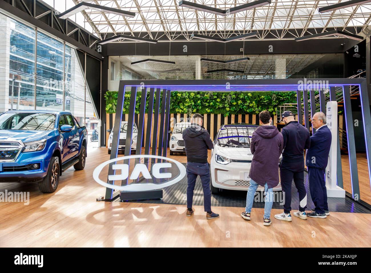 E mobicenter new electric vehicles cars ev evs showroom hi-res stock ...