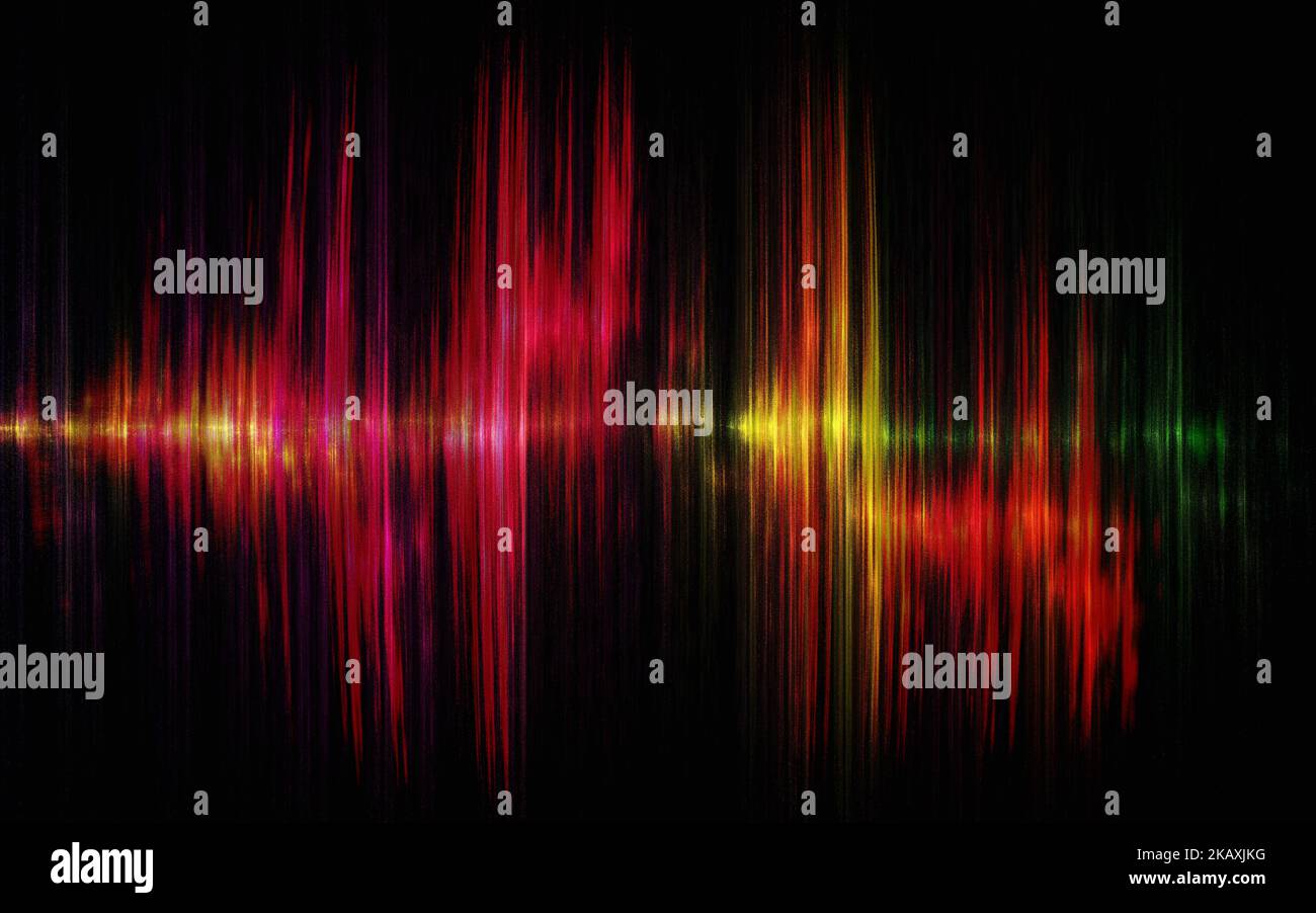 A long exposure shot of distorted city lights on the horizon Stock ...