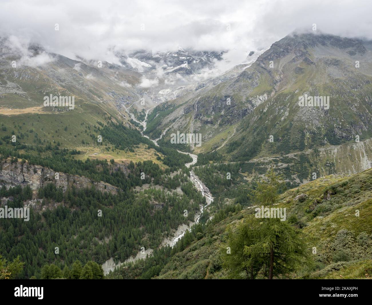 River Dranse de Ferret, valley Val de Ferret, Switzerland Stock Photo ...