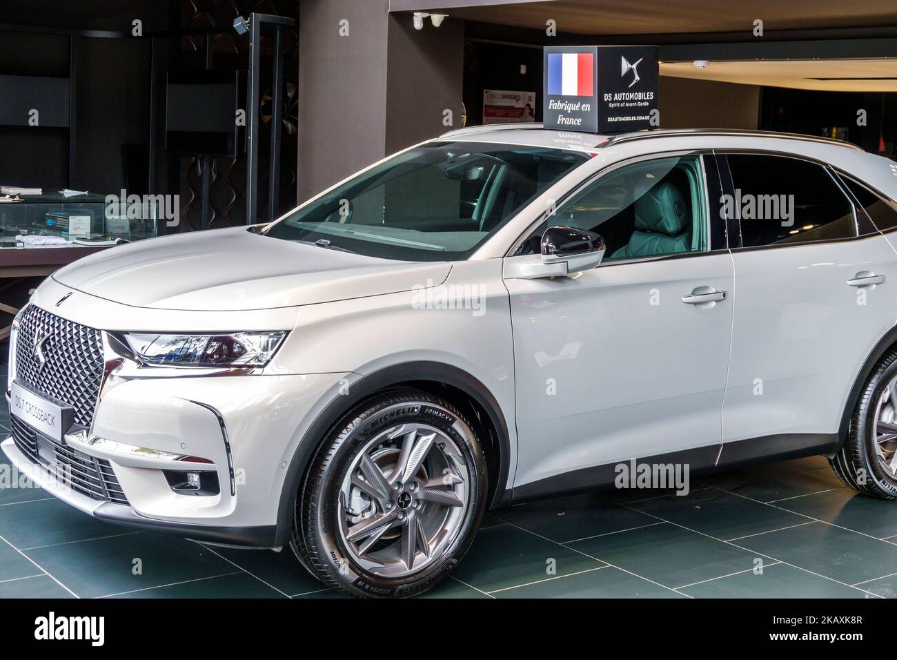 Electric vehicle ev ds crossback suv french made in france hi-res stock ...