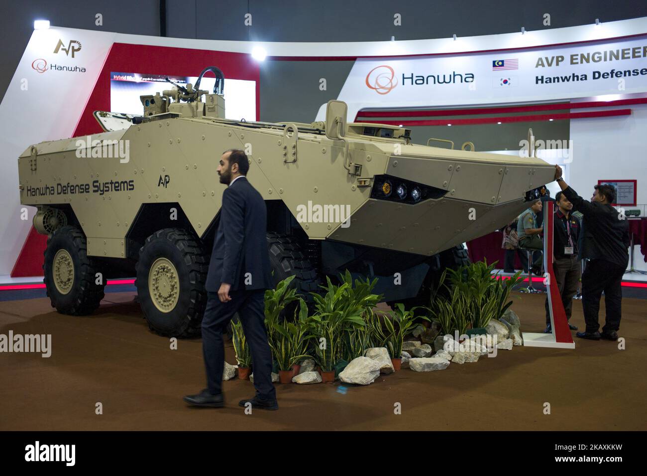 A Tigon 6x6 armored wheeled vehicle produced by Hanwha Defense Systems ...
