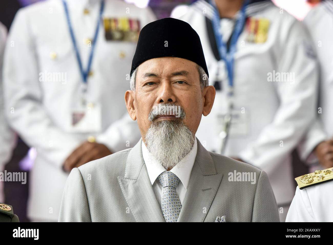 Juhar Mahiruddin, a Malaysian politician and Governor of Sabah state in ...