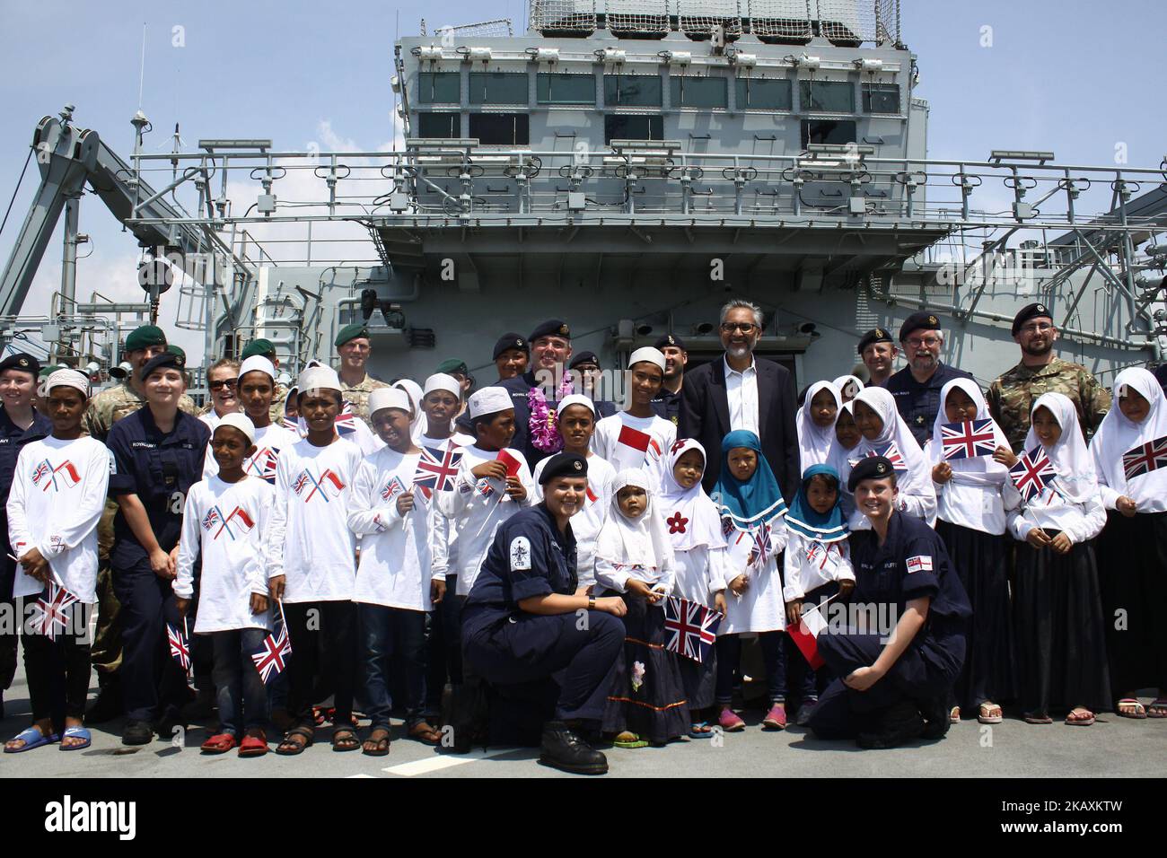 Commander Officer HMS Albion, Captain Tim Neild, British Ambassador to ...