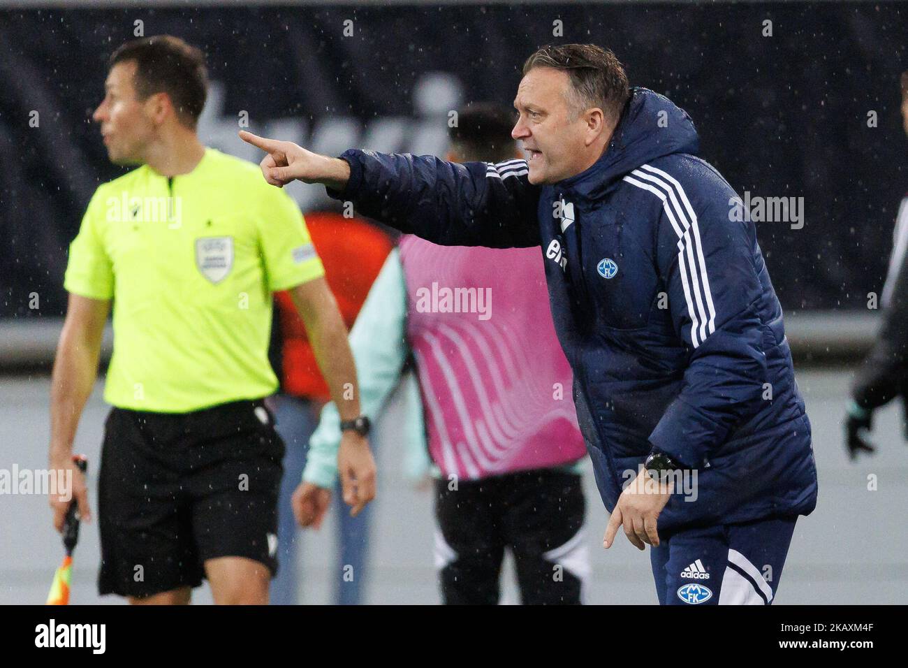 Gent, Belgium, 03/11/2022, Molde's head coach Erling Moe pictured ...