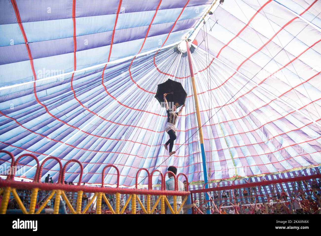 Show of The Traditional Circus in Bogura, Bangladesh on 23 April 2018 ...