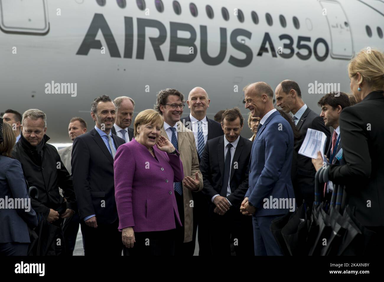 Angela merkel airplane hi-res stock photography and images - Alamy