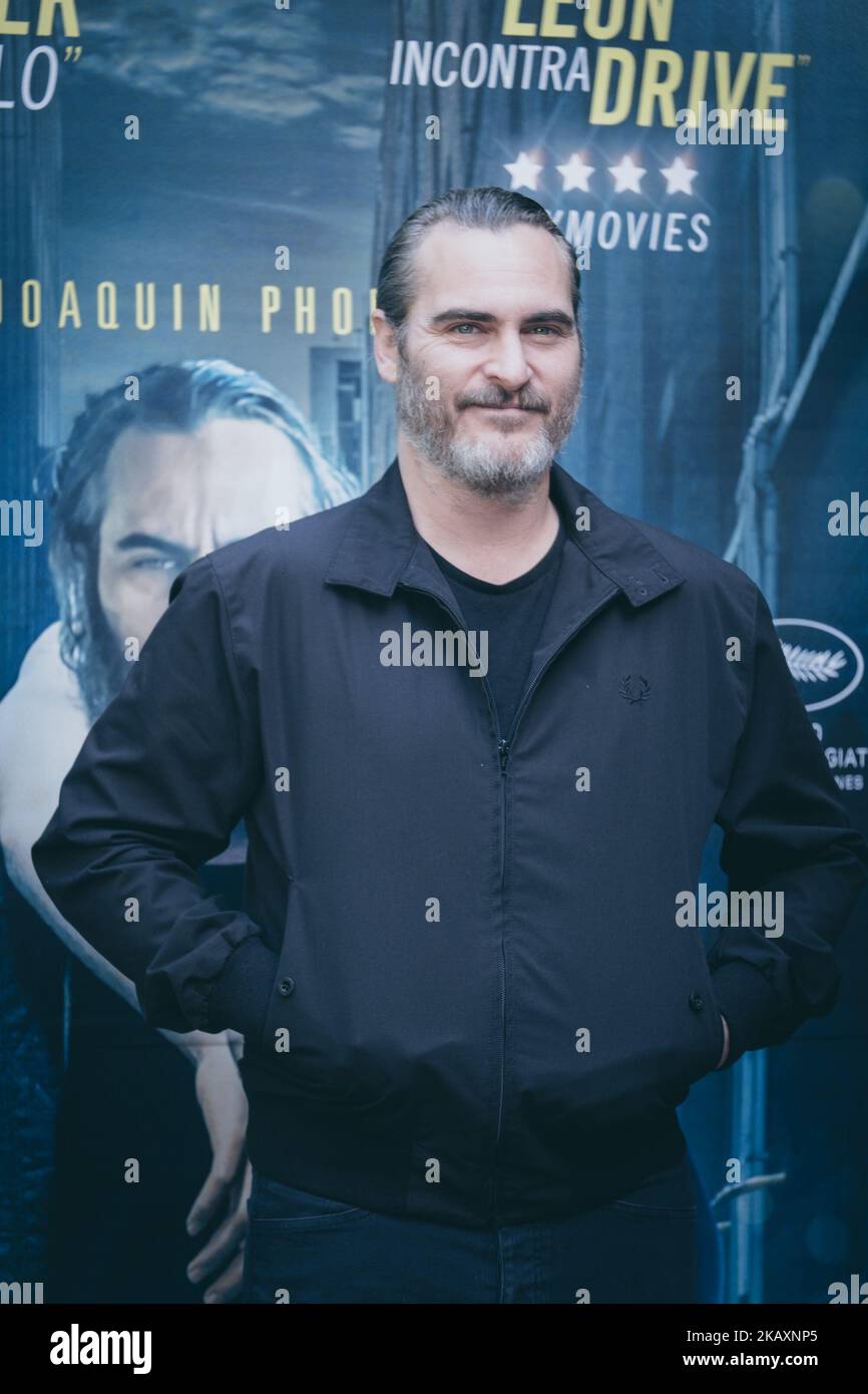 Actor Joaquin Phoenix attends 'A Beautiful Day' photocall at Hotel De ...