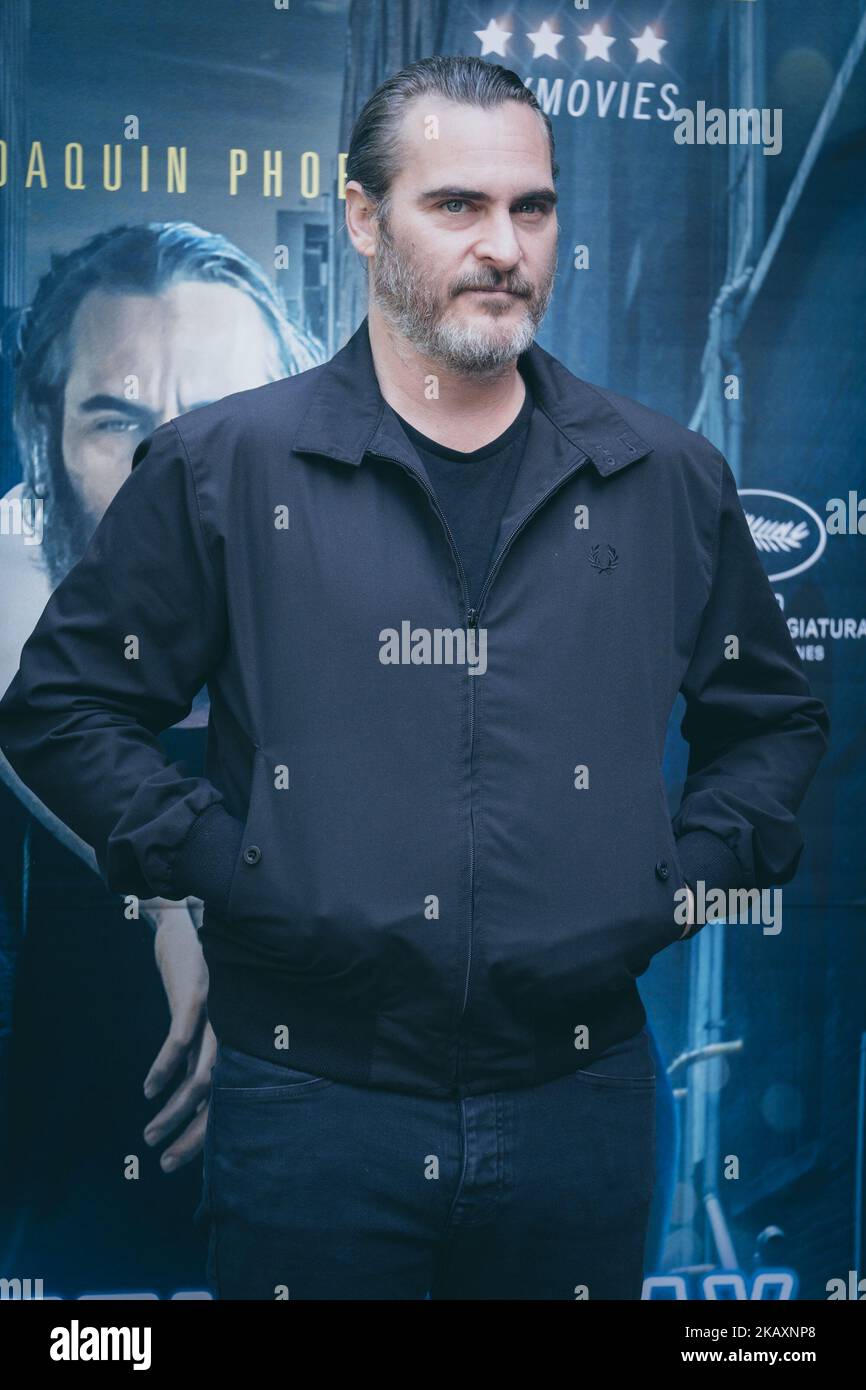 Actor Joaquin Phoenix attends 'A Beautiful Day' photocall at Hotel De ...