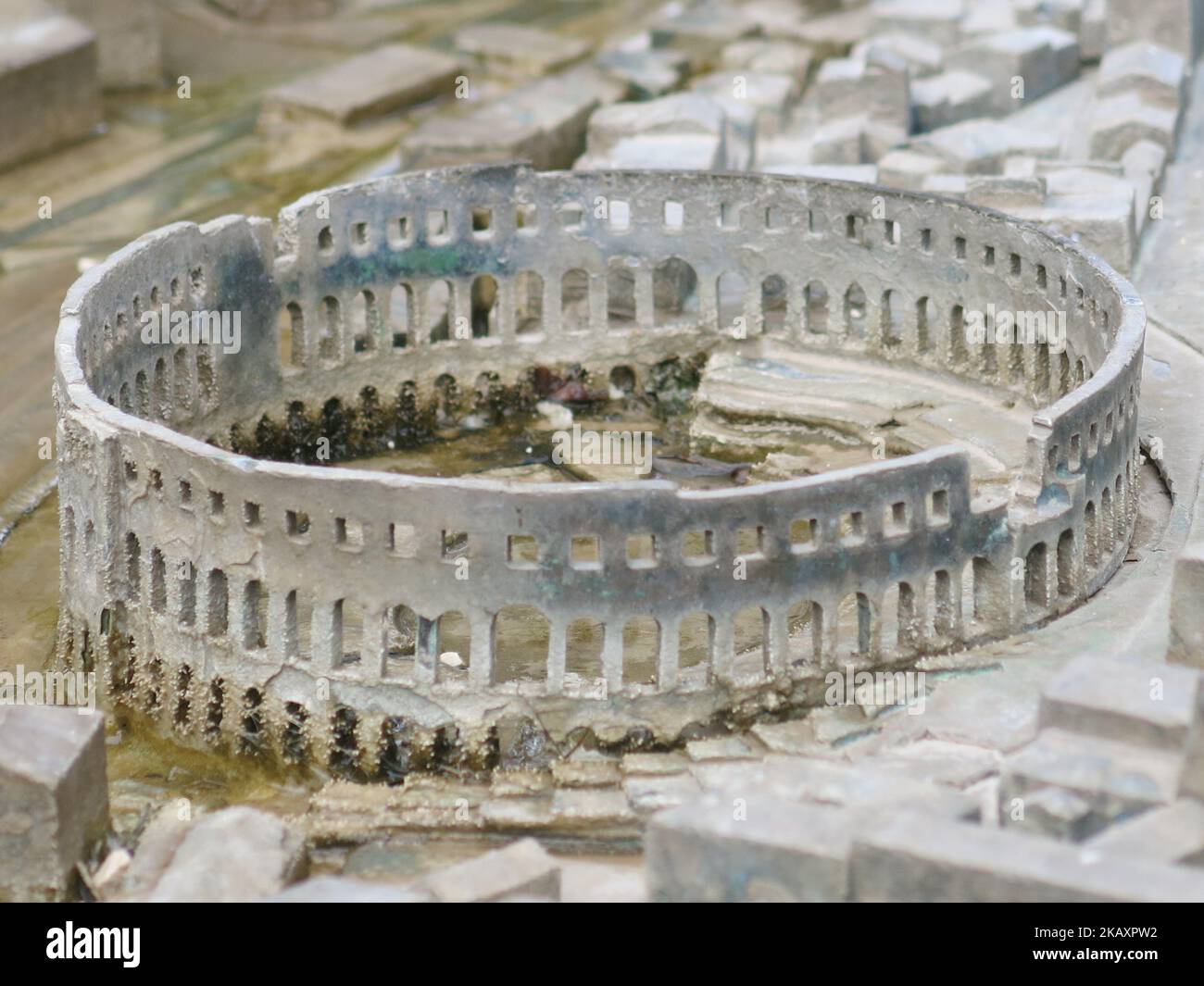 Ancient Romans in Croatia: a model of the Pula Arena in the museum of ...
