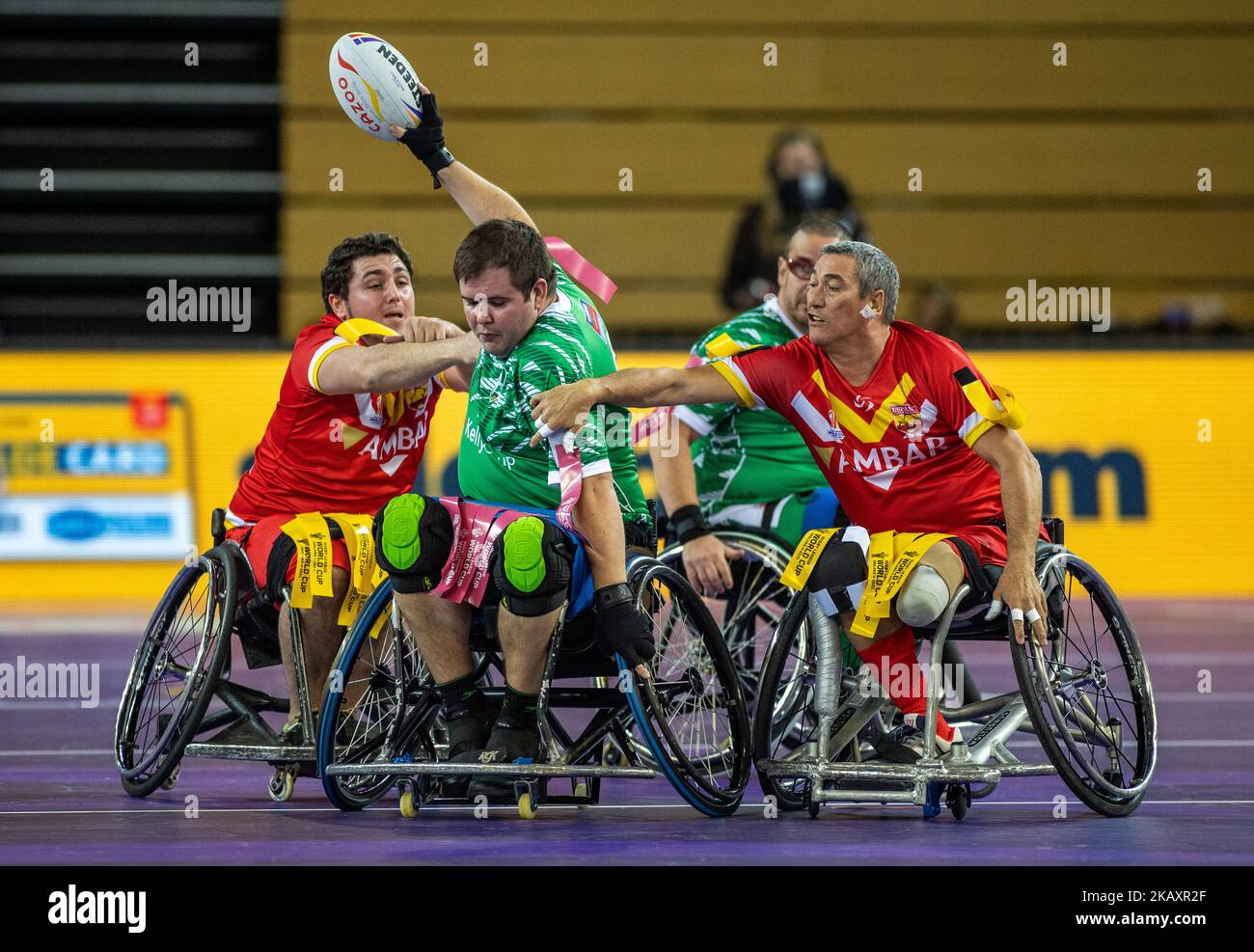 Ireland's Peter Johnston Jnr in action during the Wheelchair Rugby ...