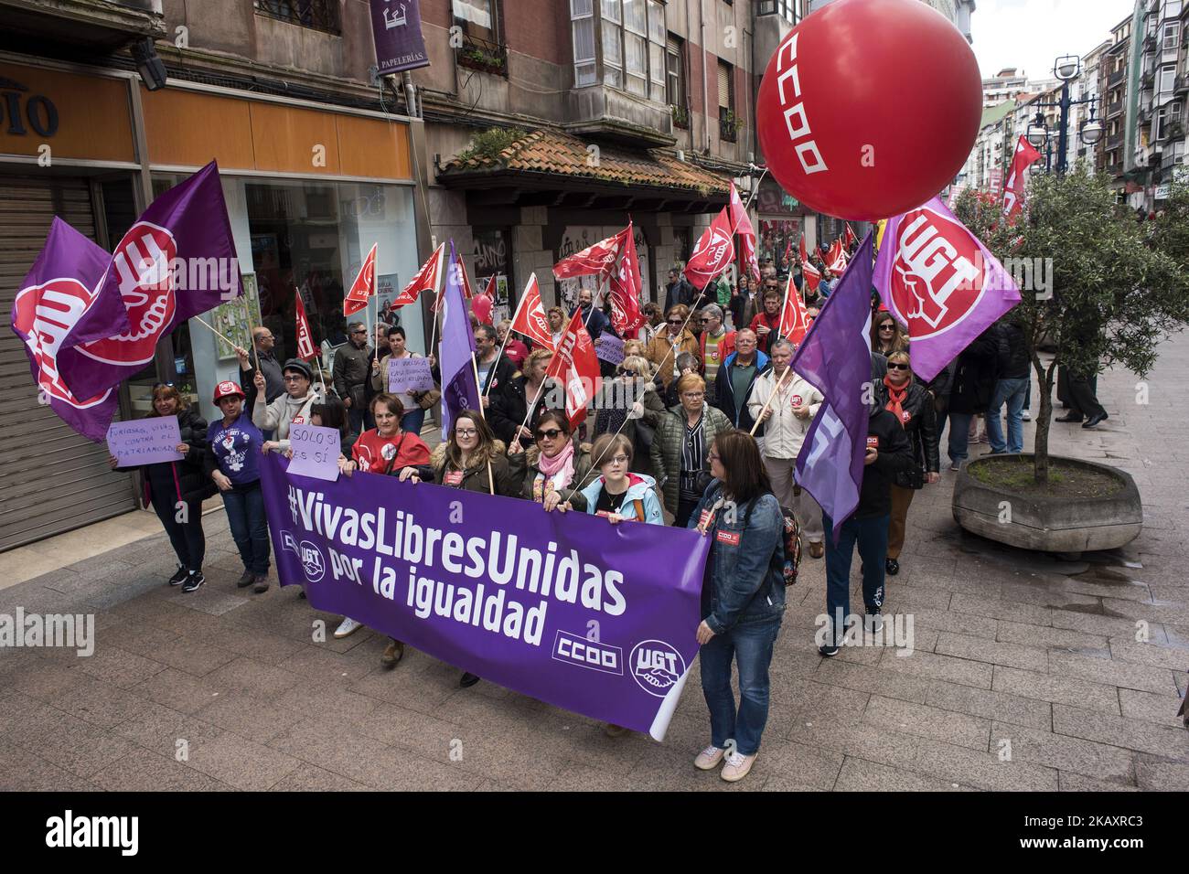 Spain demostration feminist hi-res stock photography and images - Alamy
