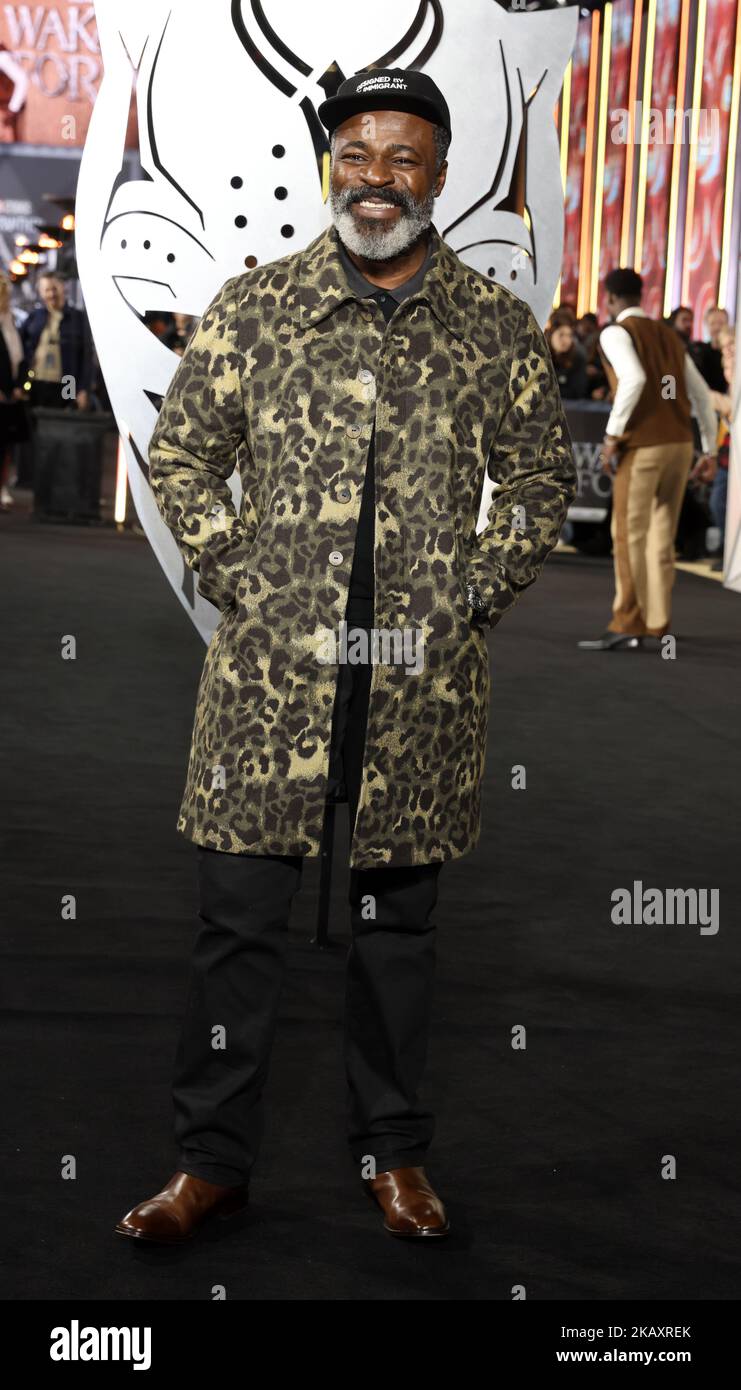 Danny Sapani attending the European premiere of Black Panther: Wakanda ...