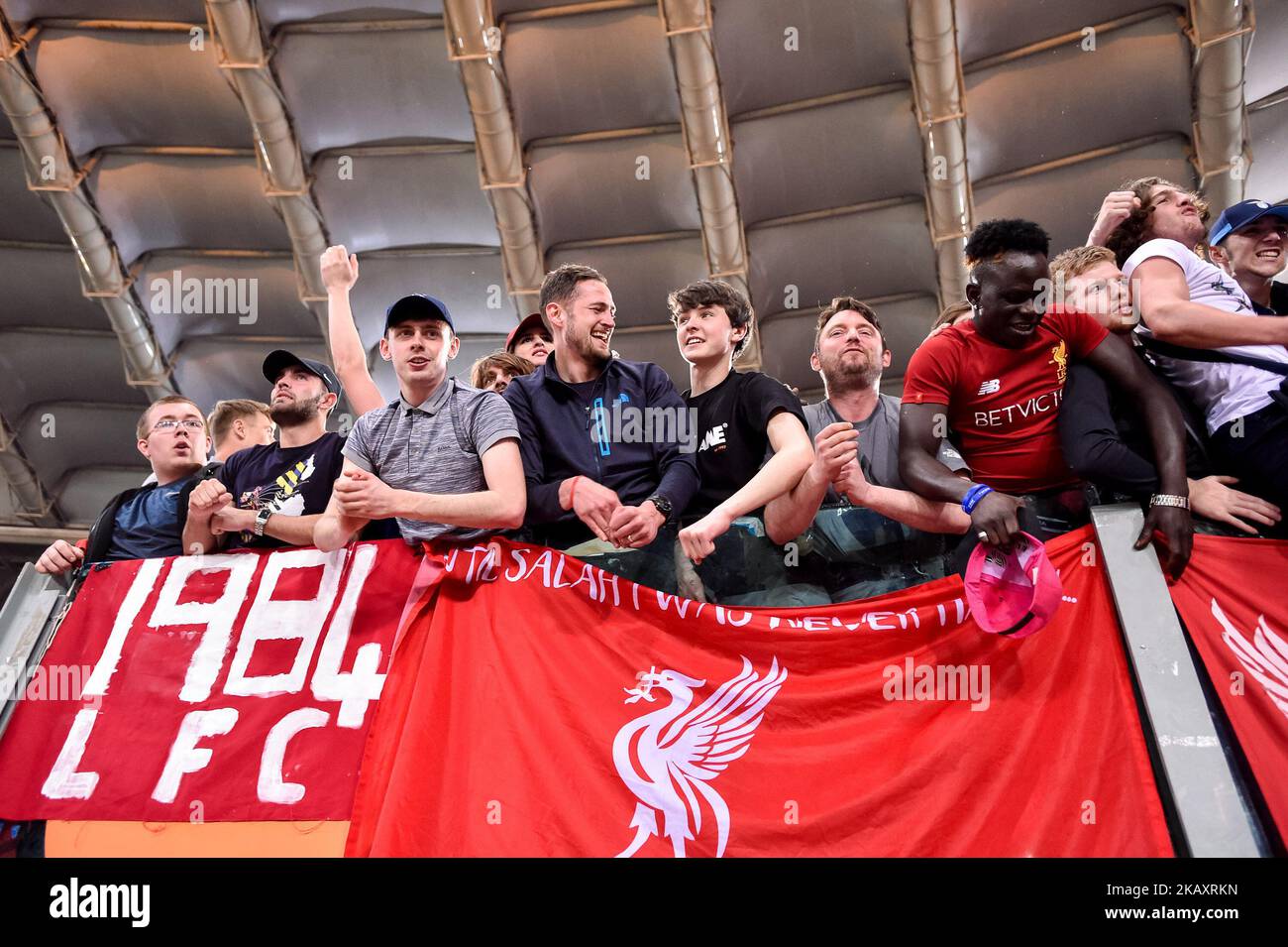Liverpool supporters during the UEFA Champions League Semi Final match ...