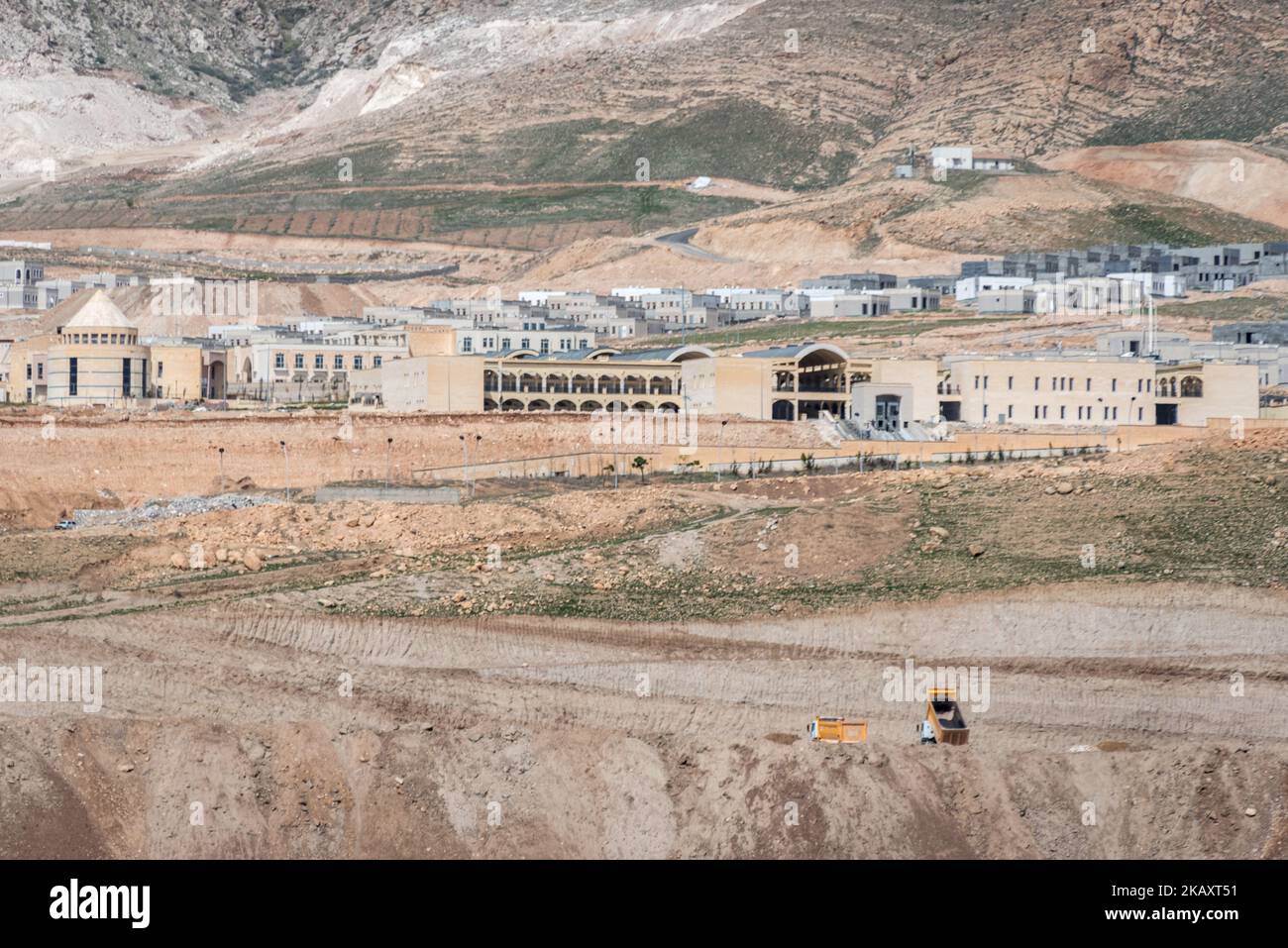 Construction continues in the New Hasankeyf, which will replace the ...