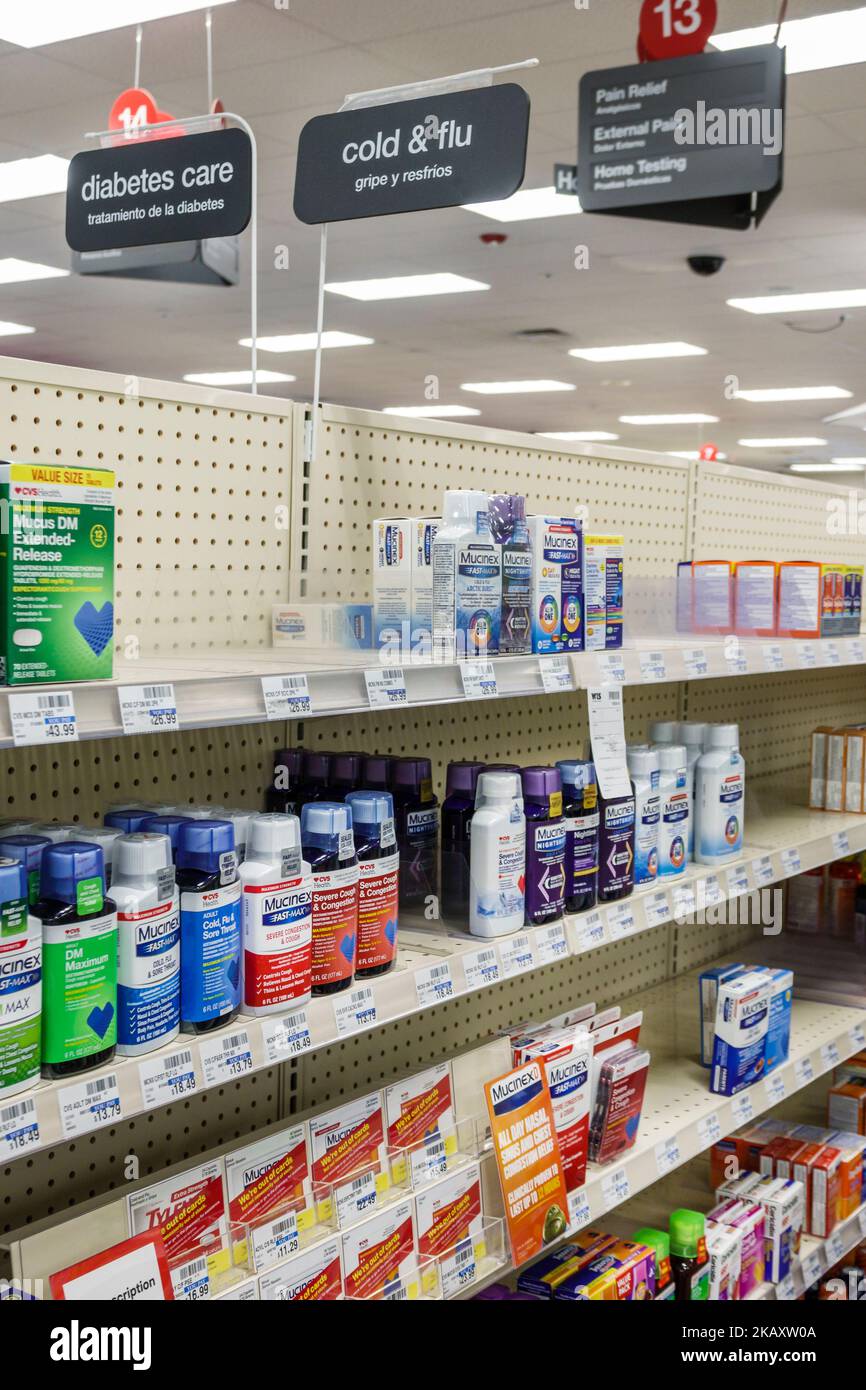 Miami Beach Florida,CVS Pharmacy drugstore inside interior shelf ...