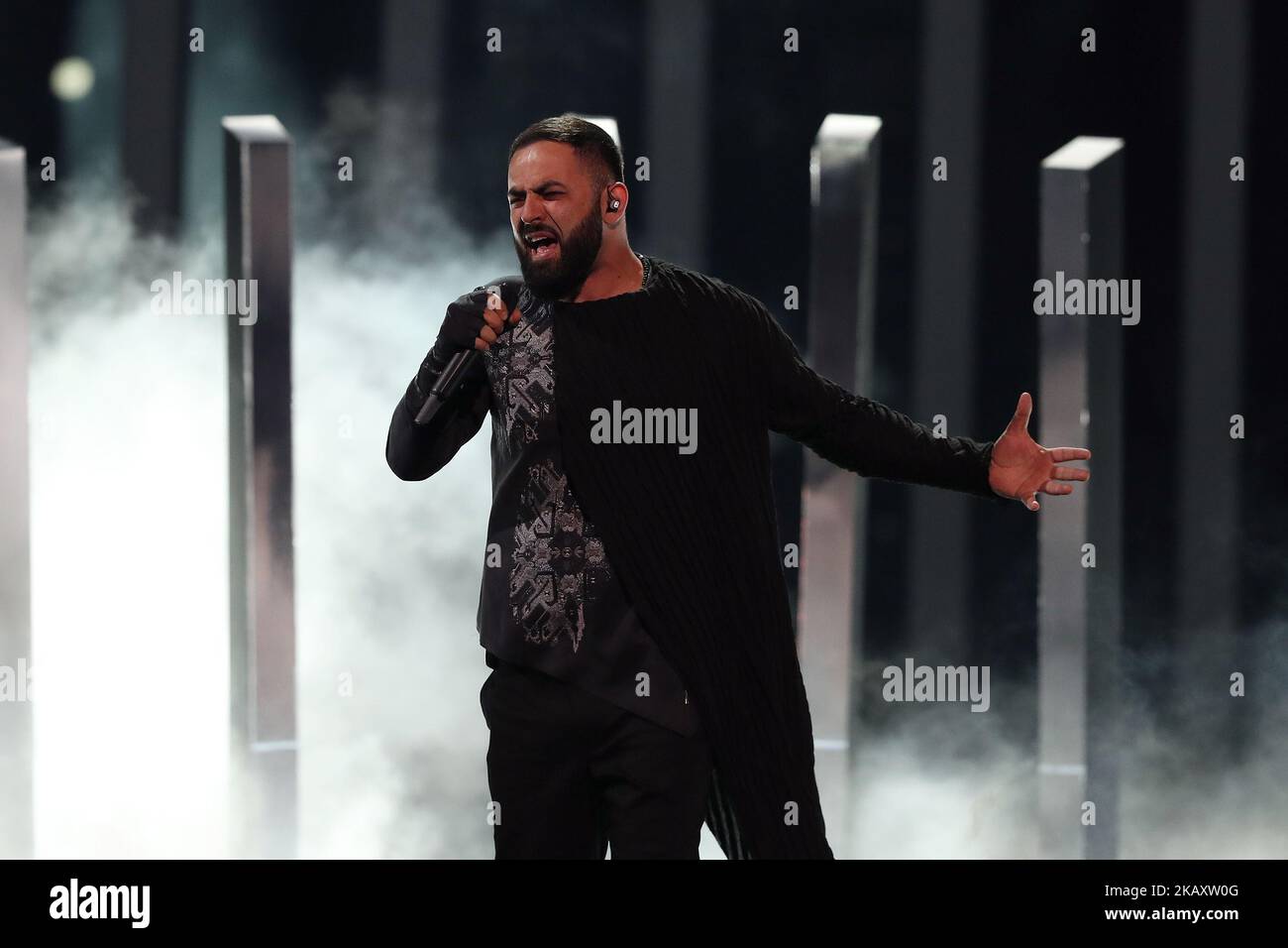 Singer Sevak Khanagyan of Armenia performs during the Dress Rehearsal ...
