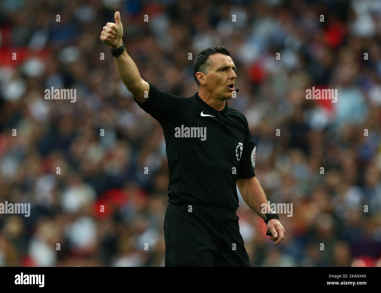 Referee Neil Swarbrick during the English Premier League match between ...