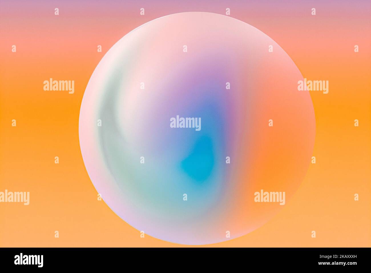 A bright sphere isolated on a colorful background Stock Photo - Alamy