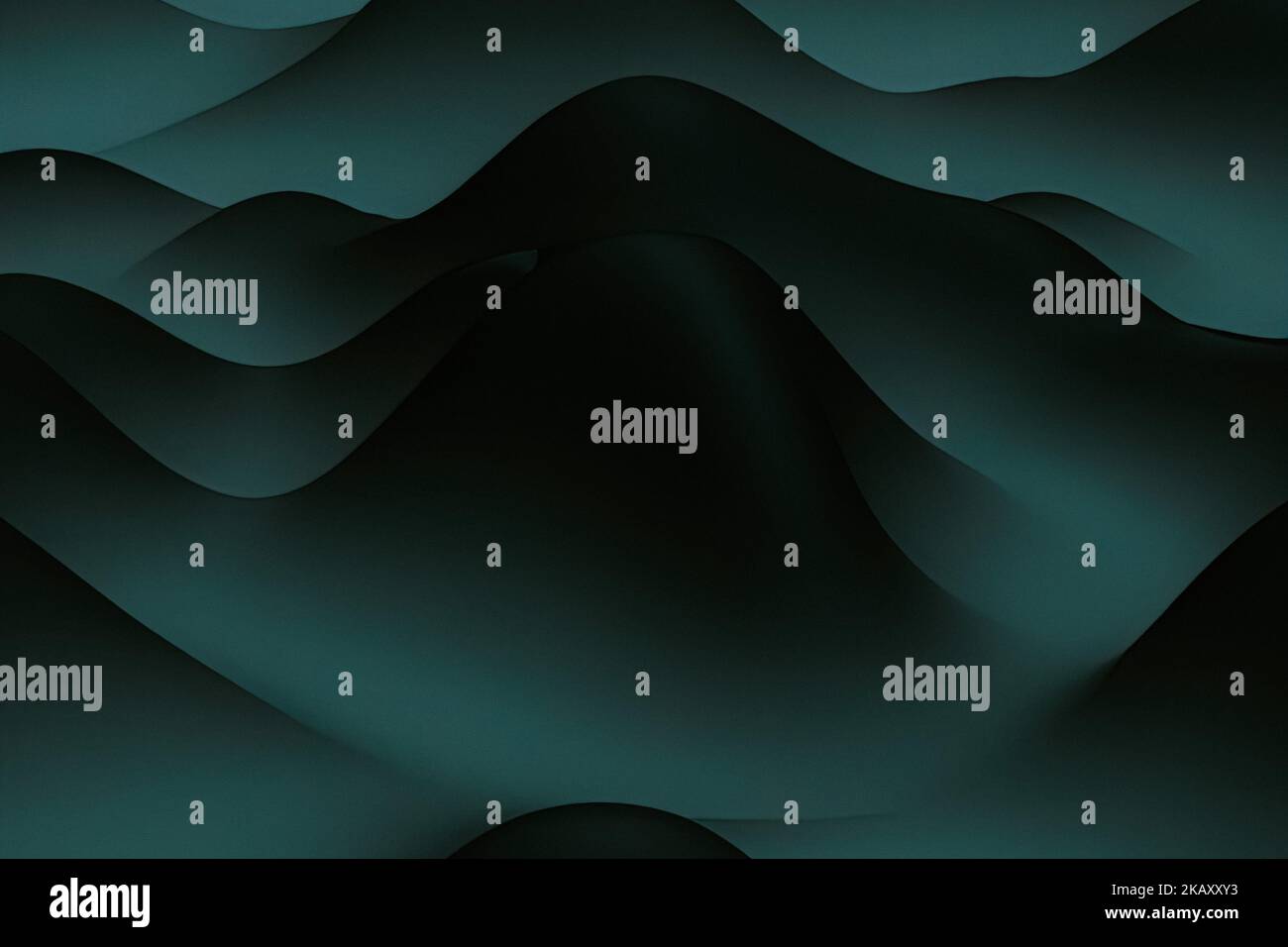 An abstract illustration of a black mound hill range Stock Photo - Alamy