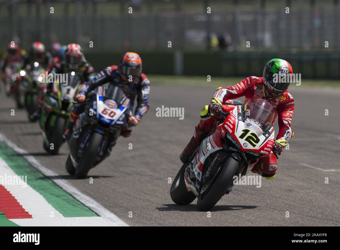 12 Xavi Fores ESP Ducati Panigale R Barni Racing Team during the Motul ...