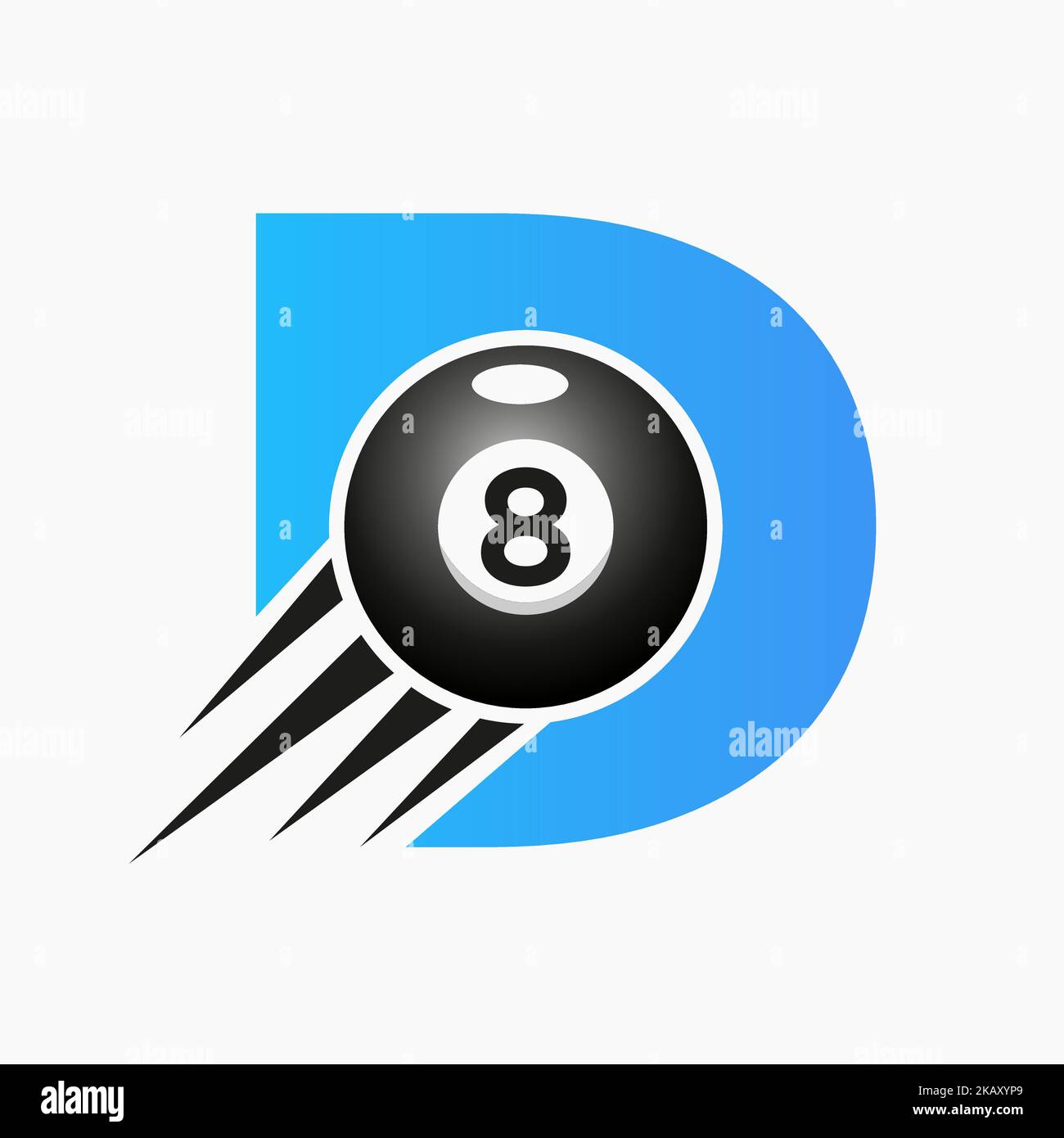 Letter D Billiards or Pool Logo Design For Billiard Room or 8 Ball Pool ...