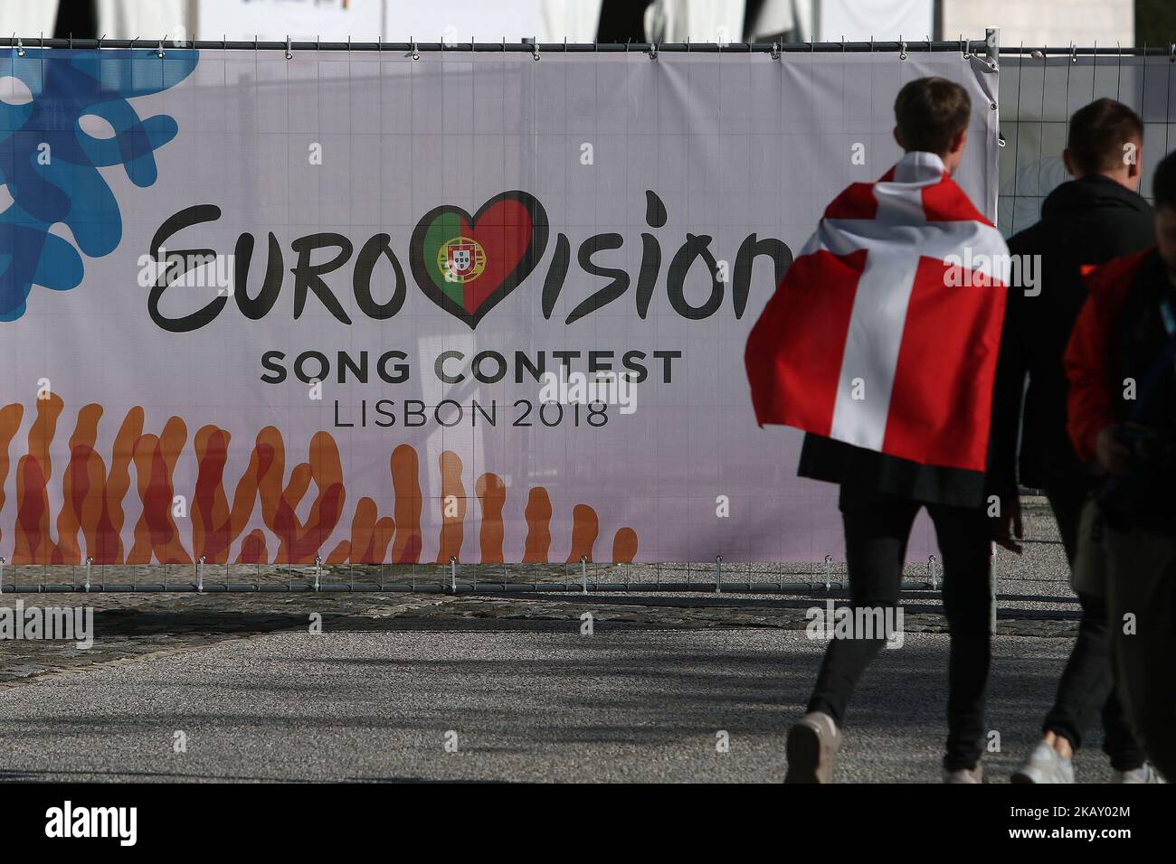 Fans arrive for the 2018 Eurovision Song Contest Grand Final, at the ...