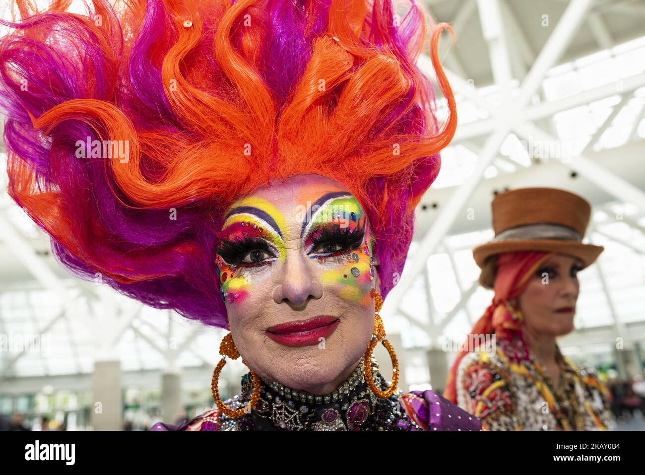 Attendees arrive at RuPaul's DragCon in Los Angeles California on May ...