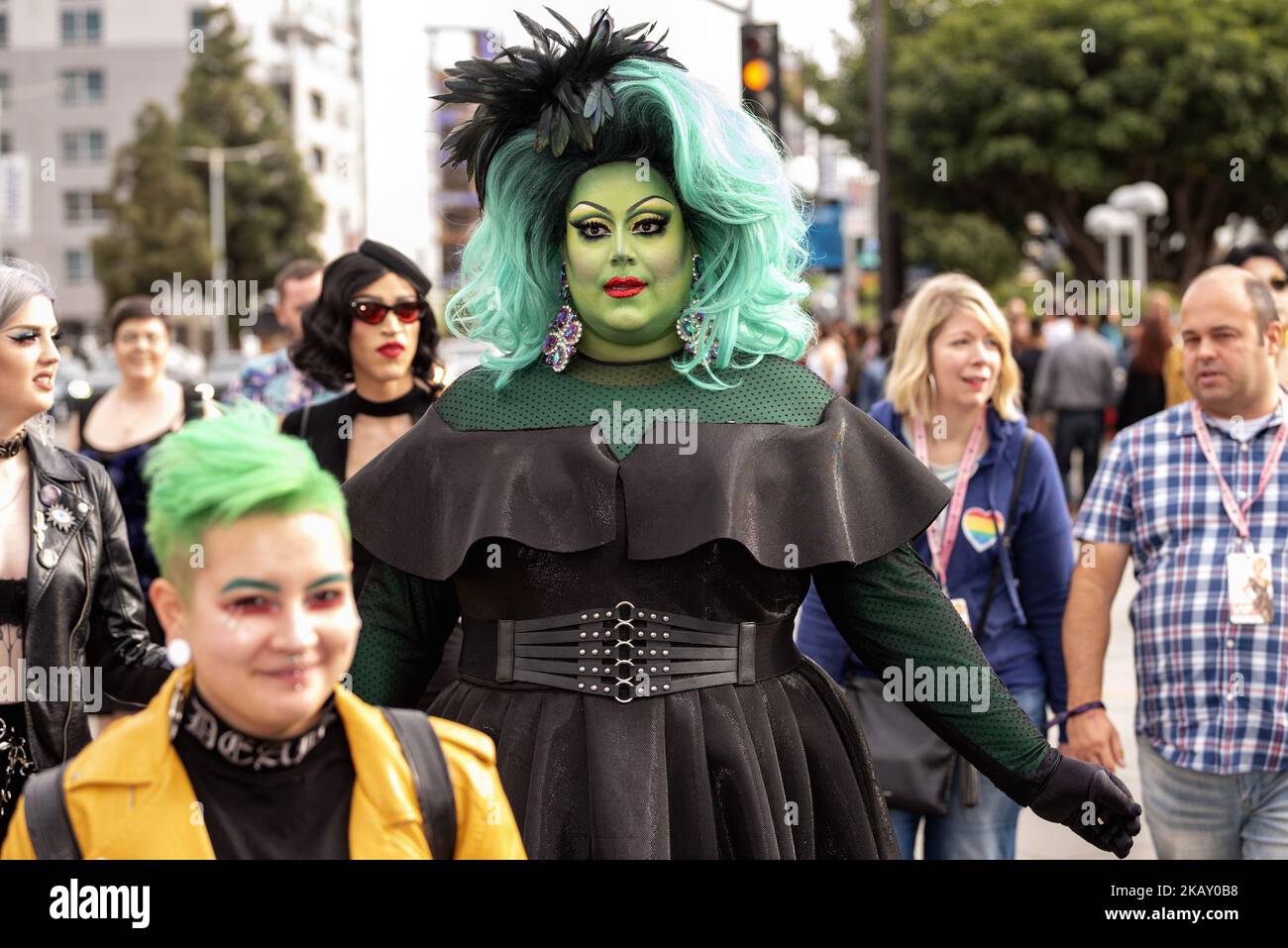 Attendees arrive at RuPaul's DragCon in Los Angeles California on May ...
