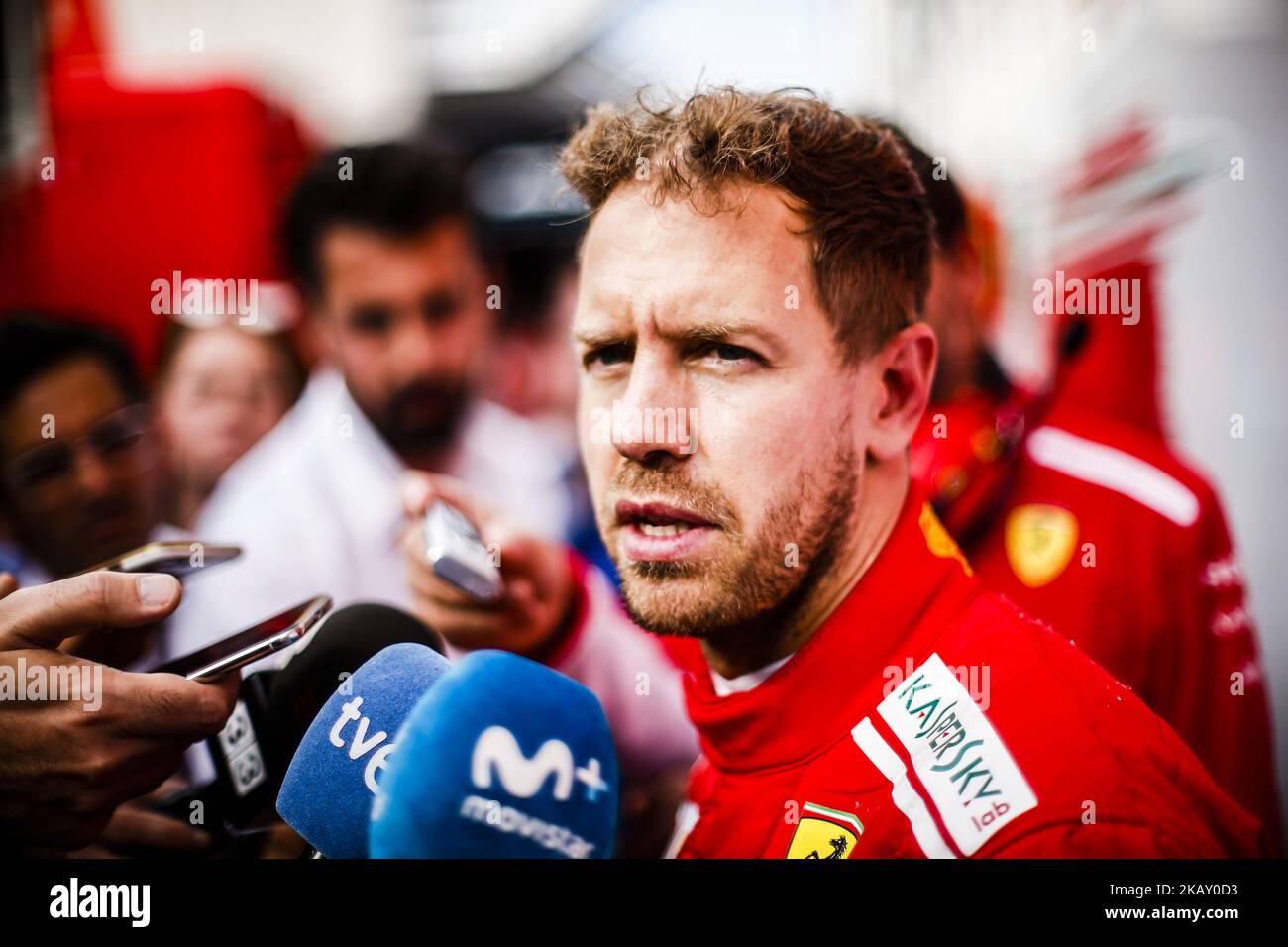 05 Sebastian Vettel from Germany with Scuderia Ferrari SF71H portrait ...