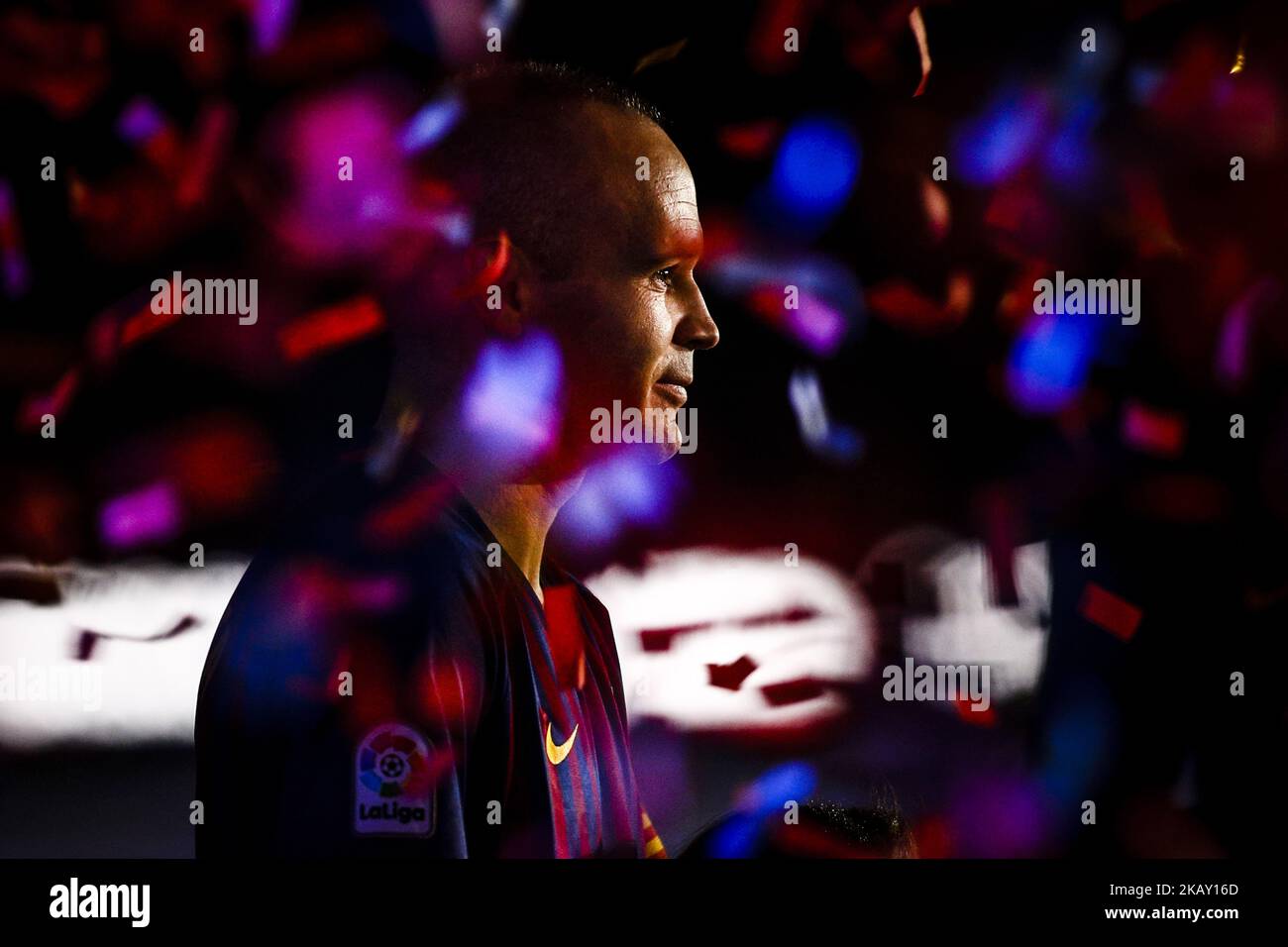 Andres Iniesta from Spain of FC Barcelona portrait during the Andres ...