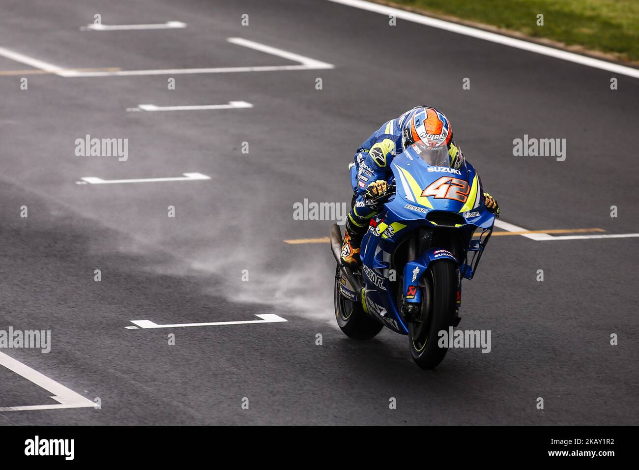 42 Alex Rins from Spain of Team Suzuki Ecstar action during the Moto GP ...