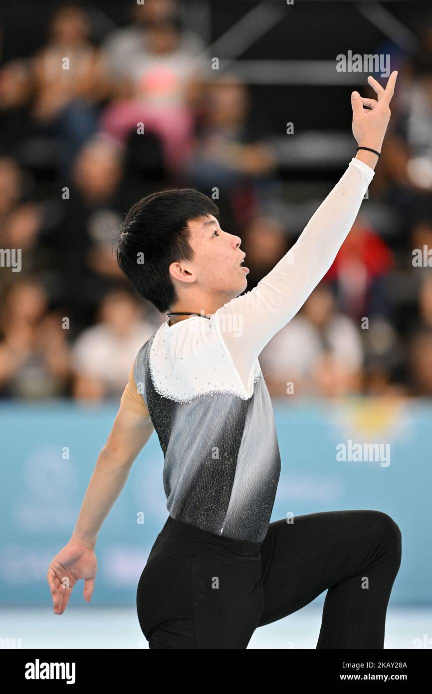 YEN-WEI LIAO, China Taipei, performing in Junior Men - Short Program at ...