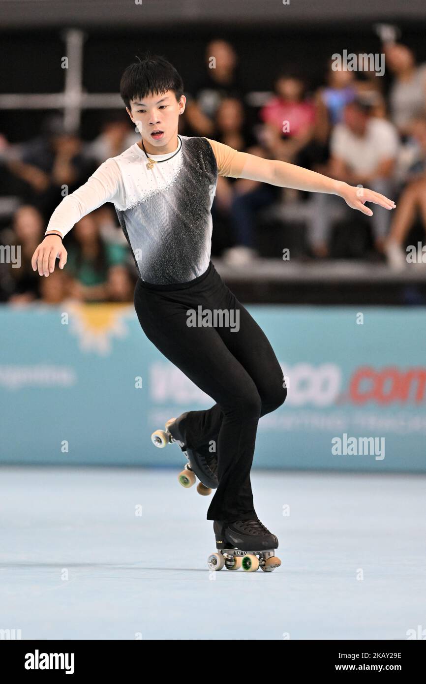 YEN-WEI LIAO, China Taipei, performing in Junior Men - Short Program at ...