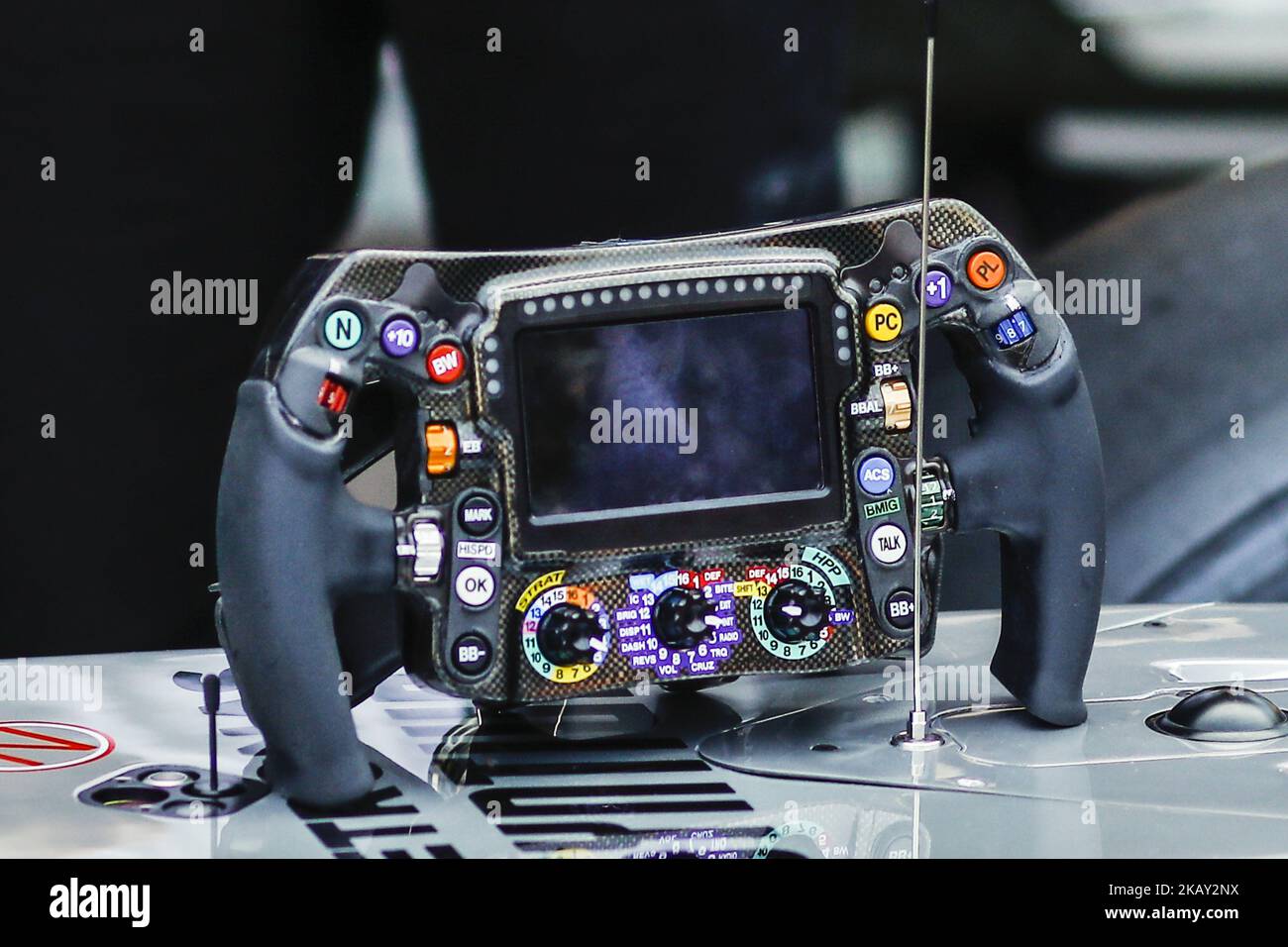 Mercedes f1 steering wheel hi-res stock photography and images - Alamy