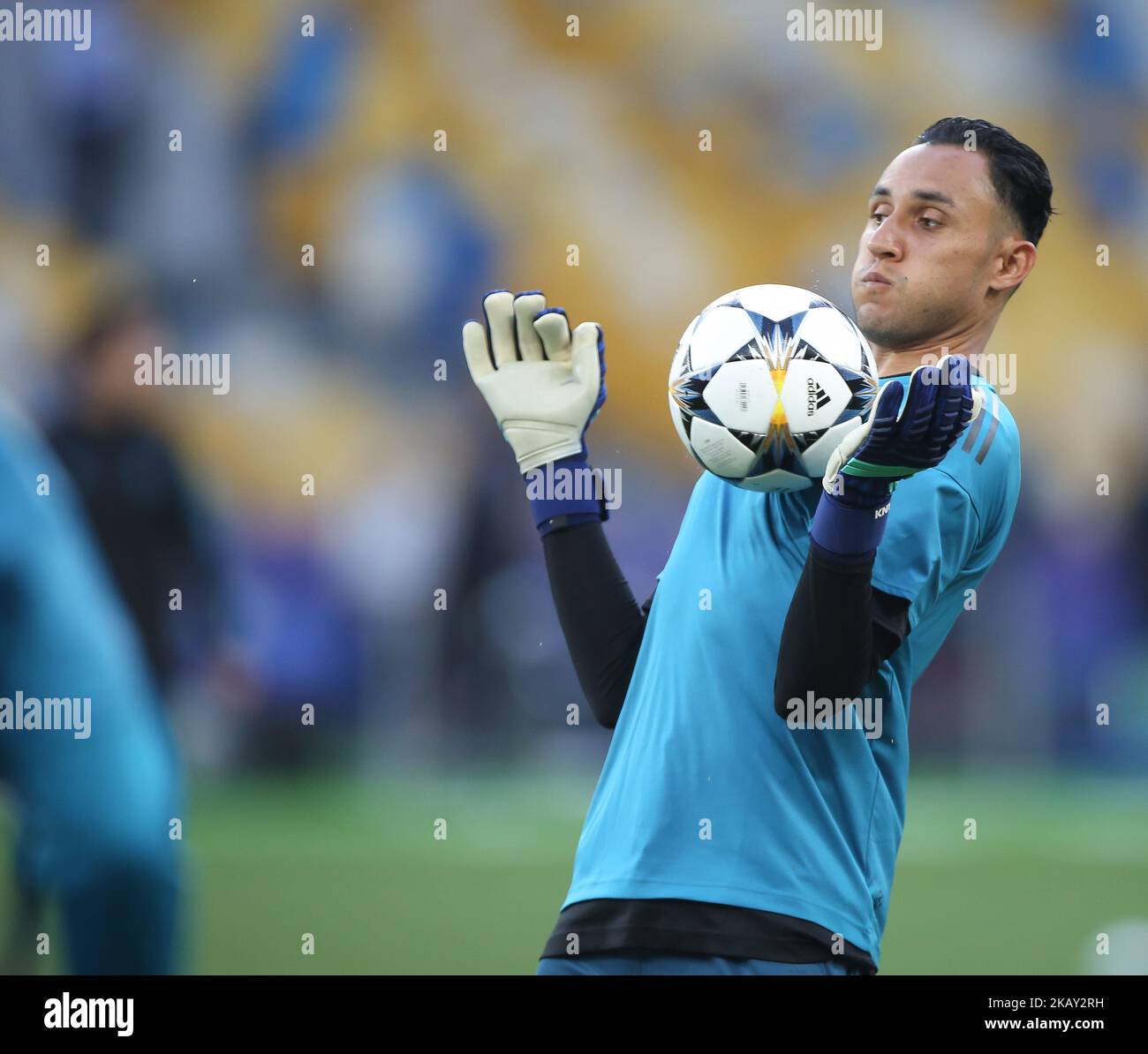 Real Madrid's Costa Rican goalkeeper Keylor Navas during a Real Madrid ...