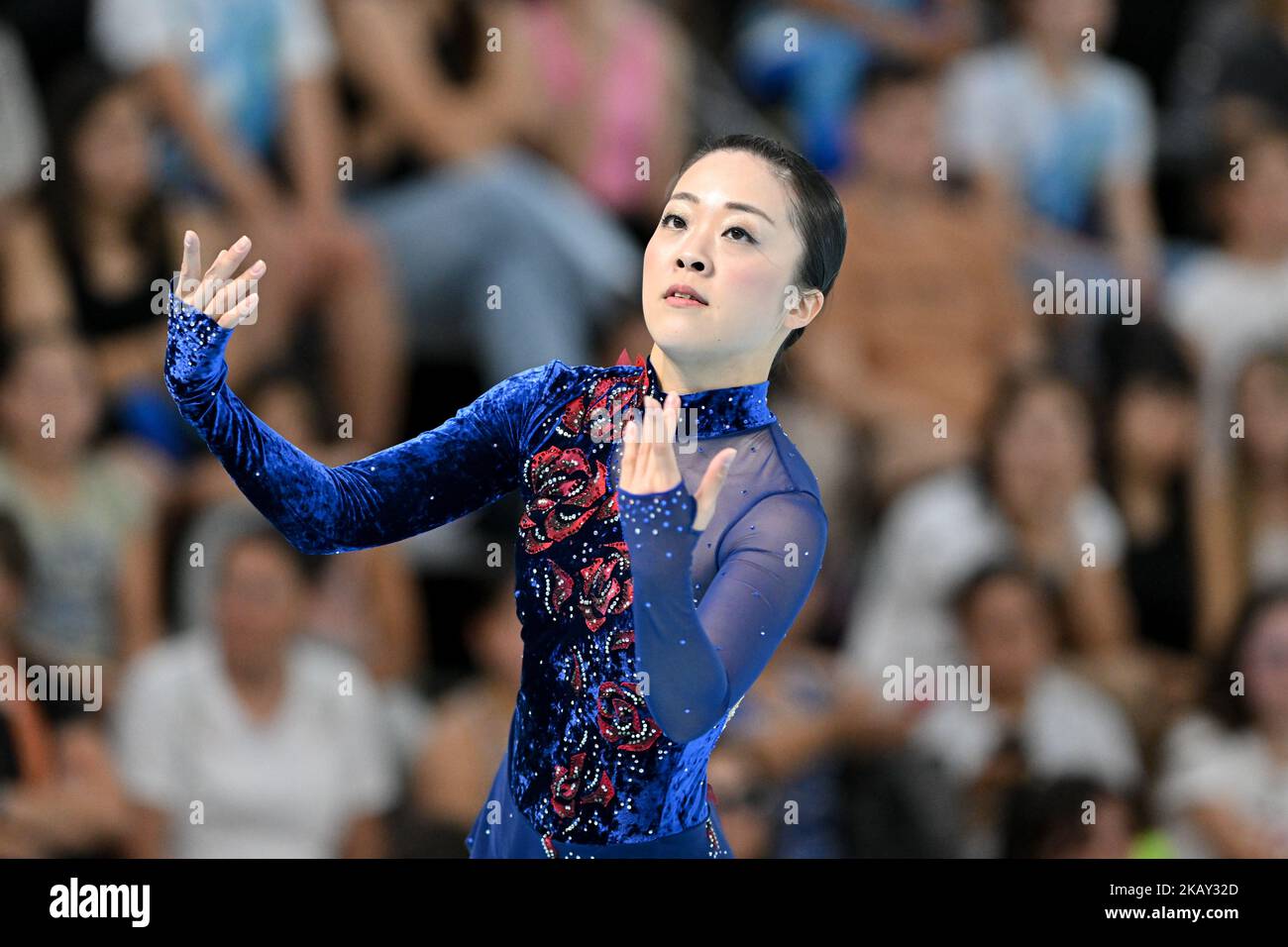 MIKI FUJIKURA, Japan, performing in Senior Women - Short Program at Artistic World Skate Games ...