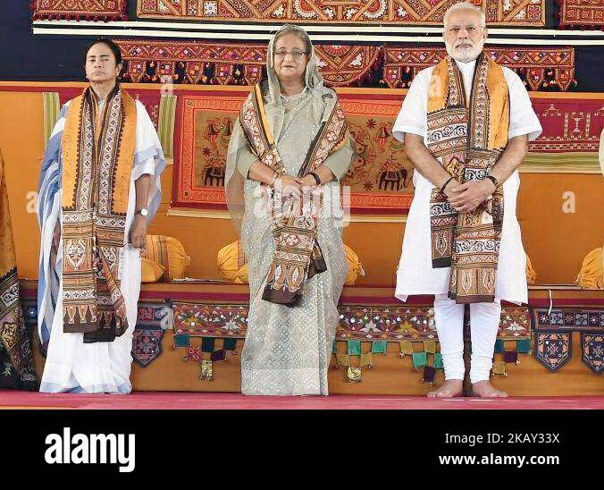 Ms. Sheikh Hasina Prime Minister of Bangladesh along Narendra Modi ...