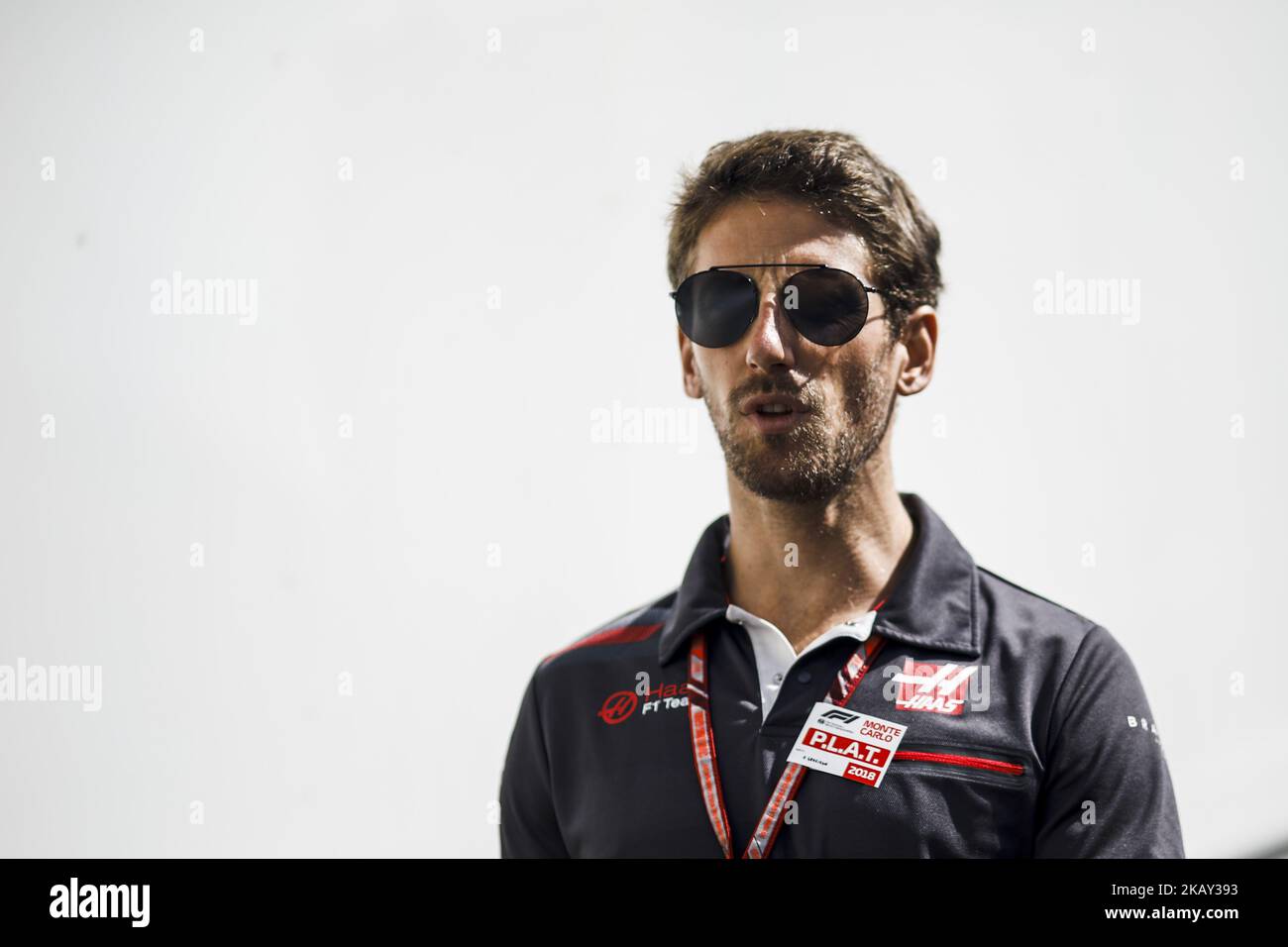 08 Romain Grosjean from France Haas F1 Team VF-18 Ferrari portrait ...