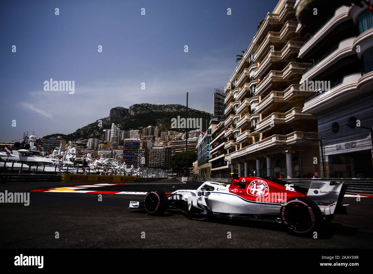 16 Charles Leclerc from Monaco with Alfa Romeo Sauber F1 Team C37 ...