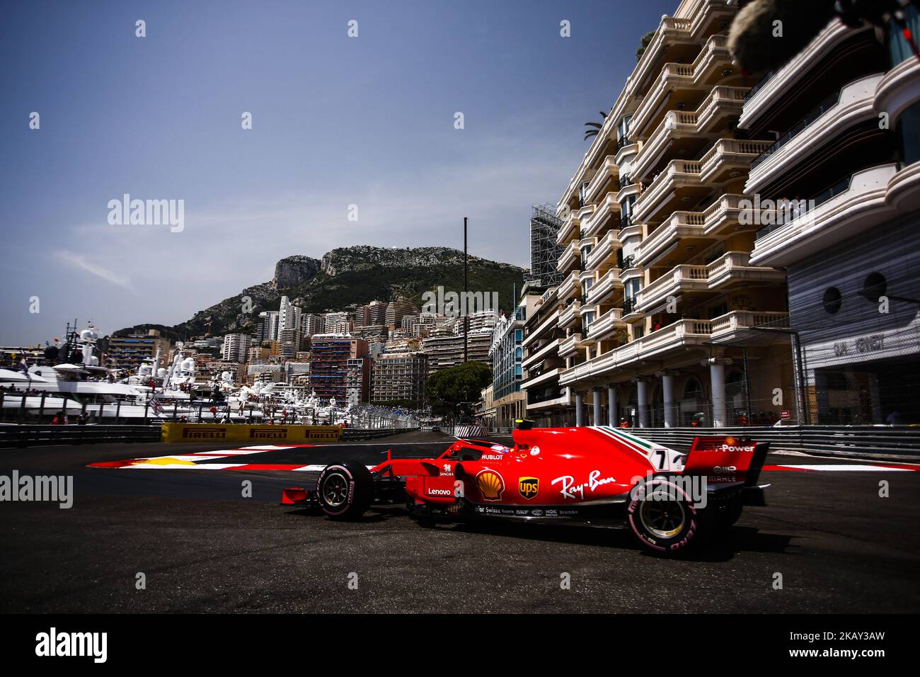 07 Kimi Raikkonen from Finland Scuderia Ferrari SF71H during the Monaco ...