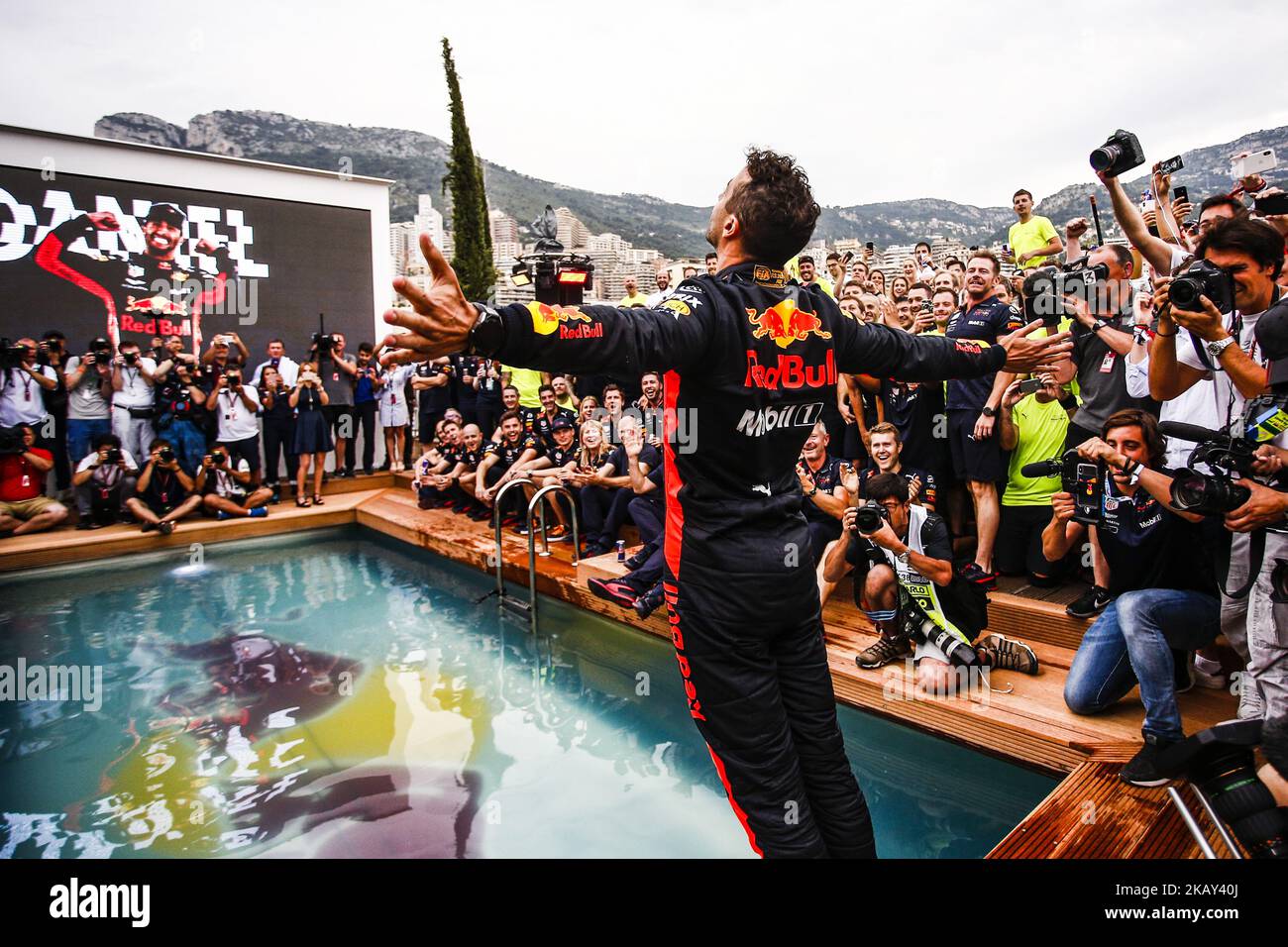 03 Daniel Ricciardo from Australia with Aston Martin Red Bull Tag Heuer ...