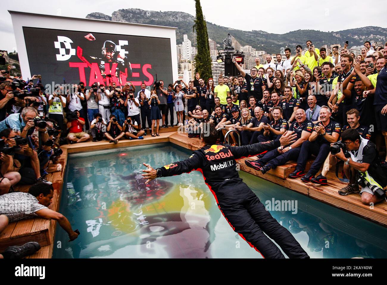 03 Daniel Ricciardo from Australia with Aston Martin Red Bull Tag Heuer ...