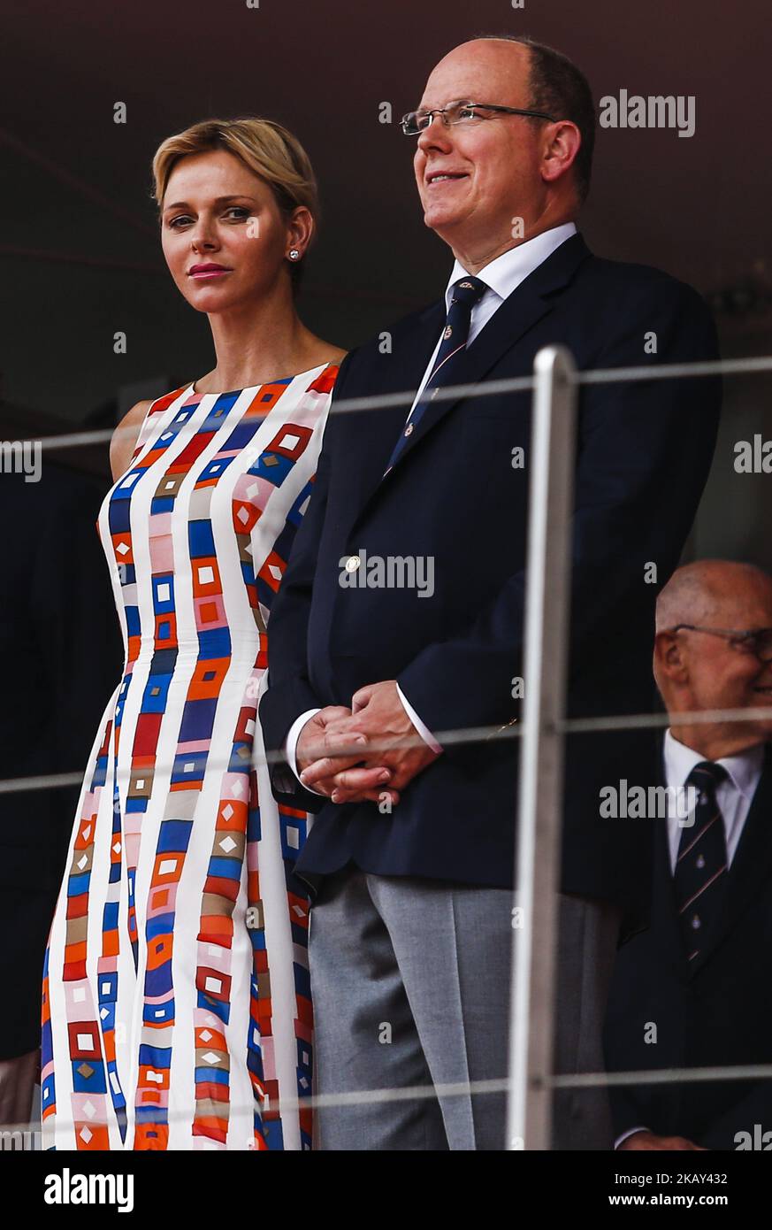 The prince of Monaco, Alberto II and the princess Charlene portrait ...