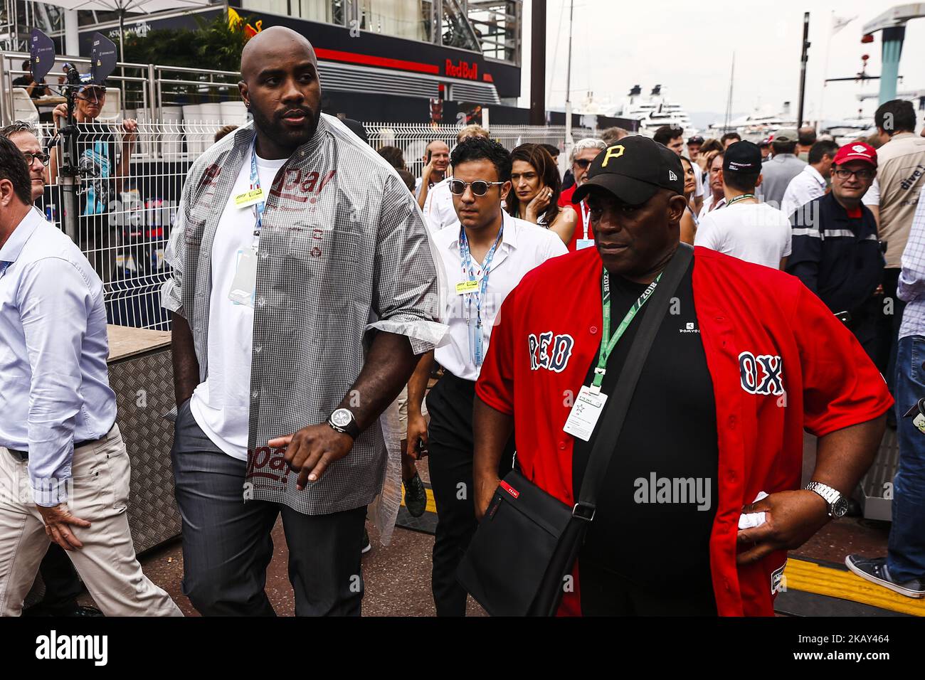 Teddy Riner Olympic Judo player during the Race of Monaco Formula One ...
