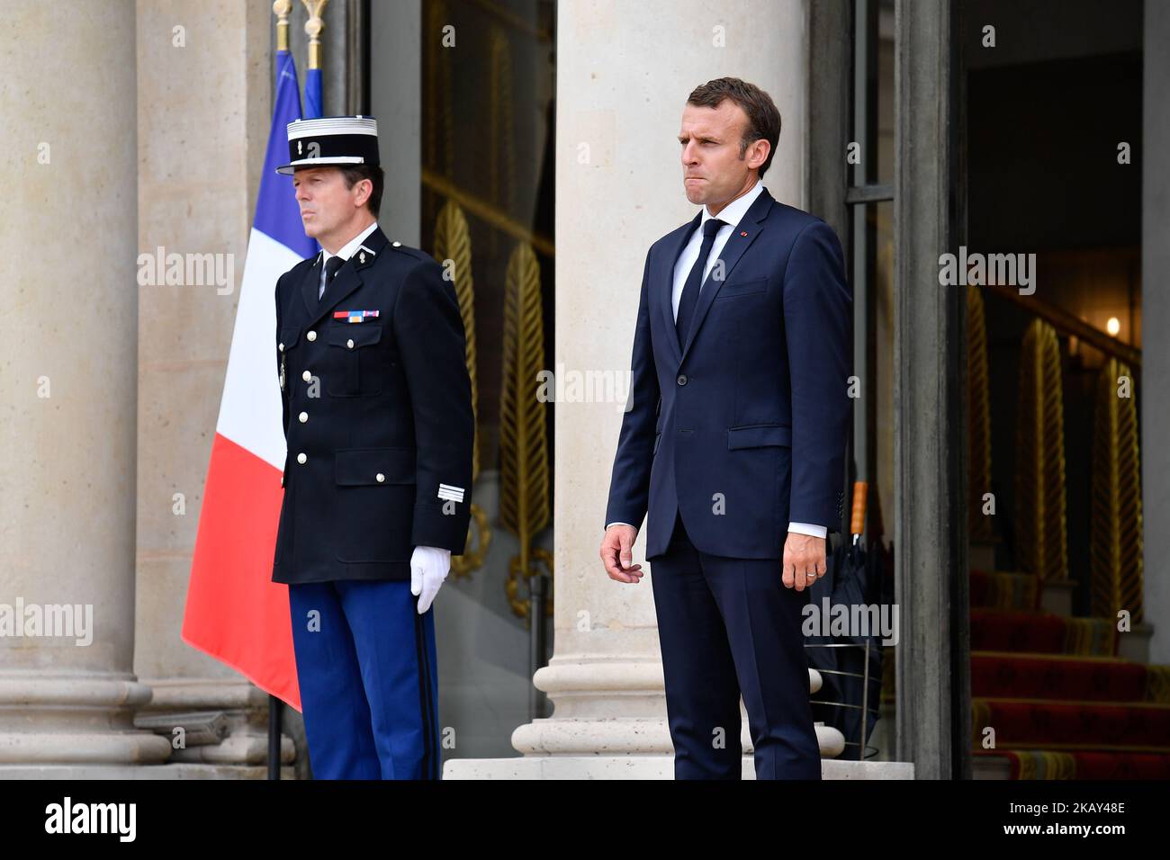 French President, Emmanuel Macron received the President of the ...